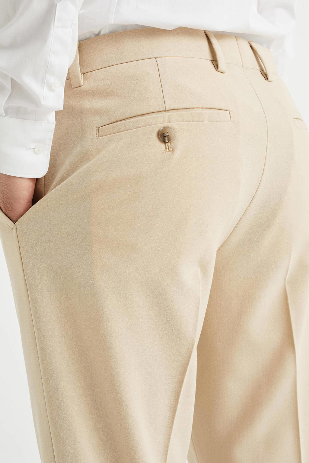 WE Fashion slim fit pantalon faded teak | wehkamp