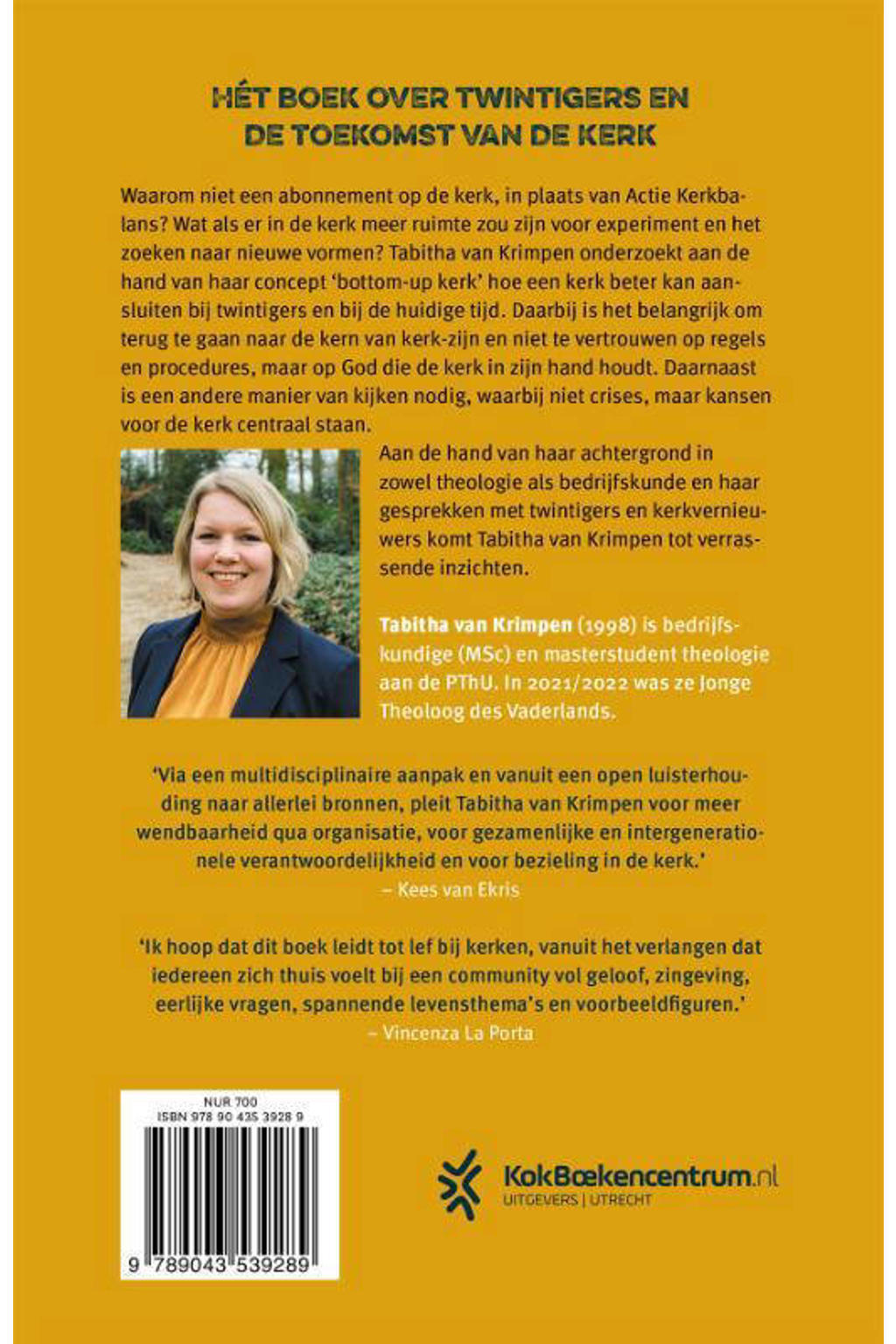 Tabitha van Krimpen Bottom-up kerk | wehkamp