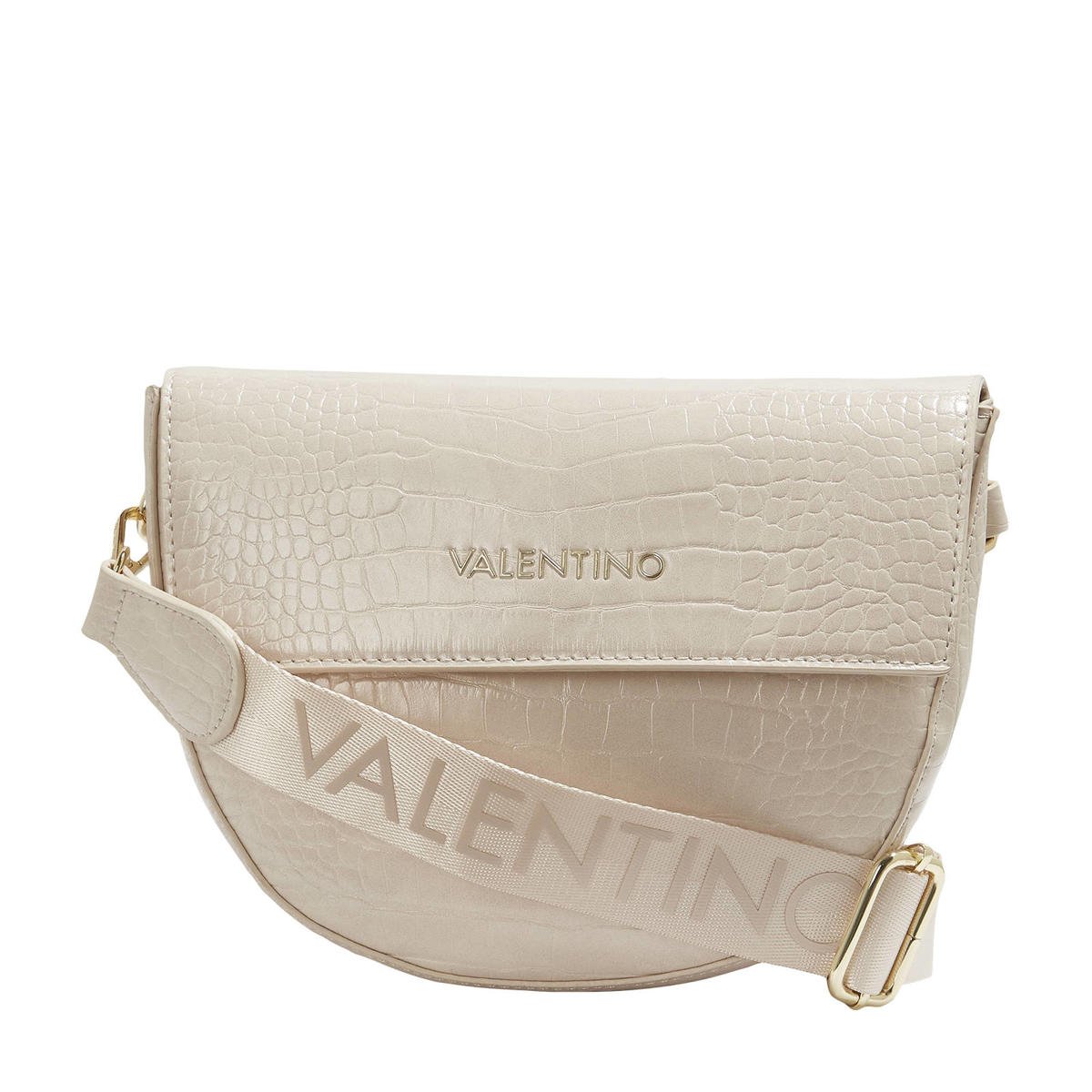 Valentino Bags crossbody tas Bigs met crocoprint ecru | wehkamp