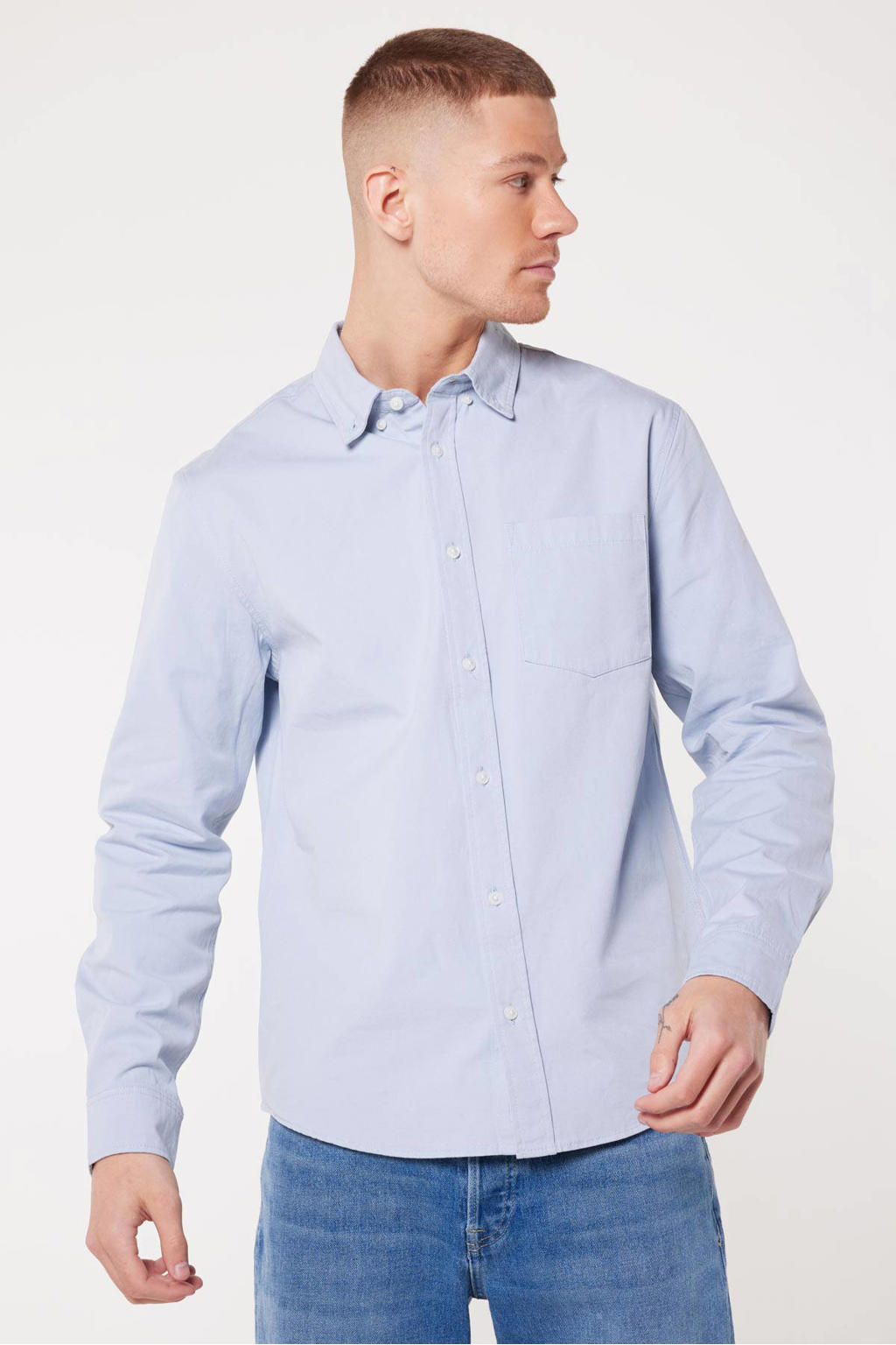 America Today regular fit overhemd Hacket light blue | wehkamp