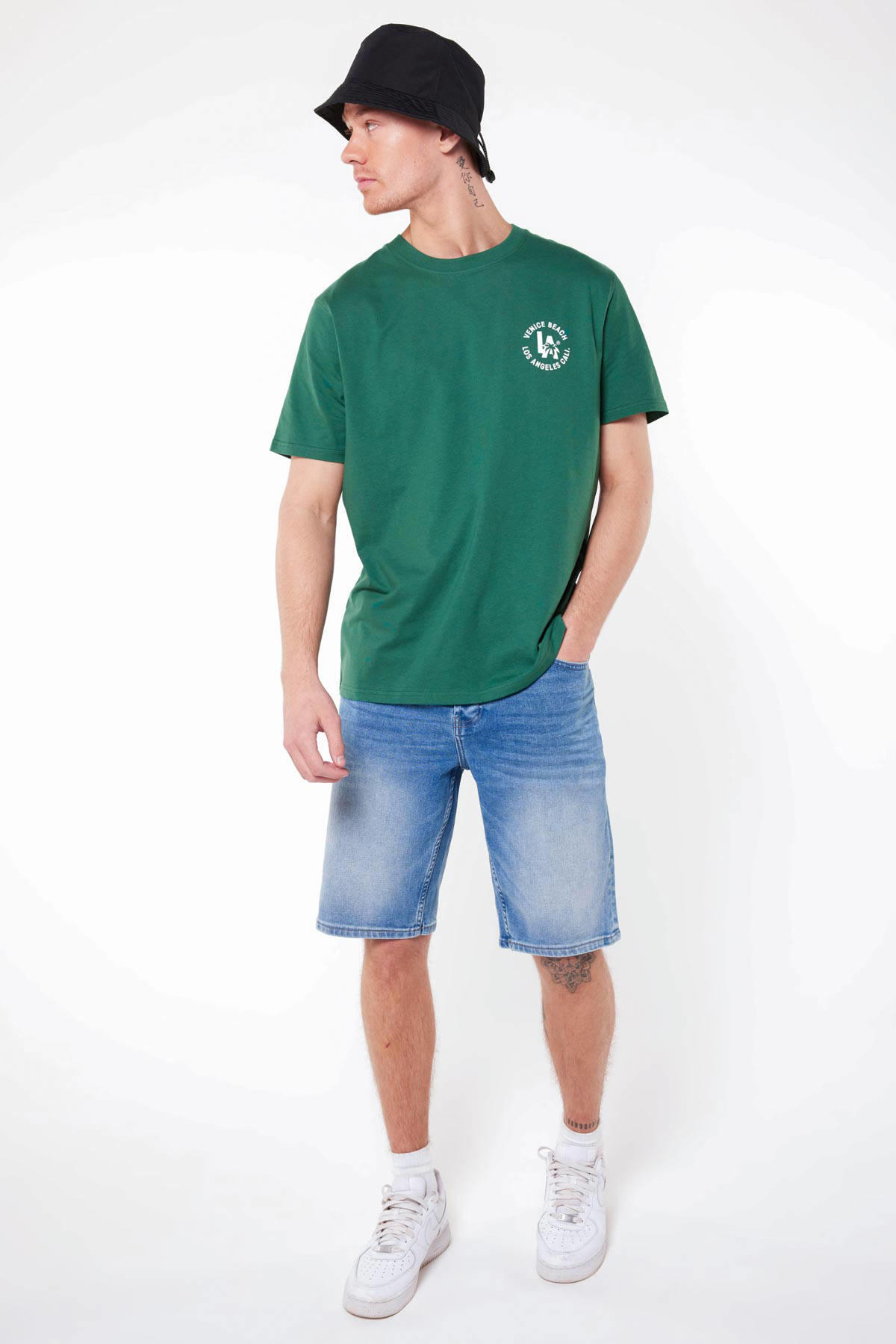 America Today regular fit T-shirt Ellis met printopdruk leaf | wehkamp