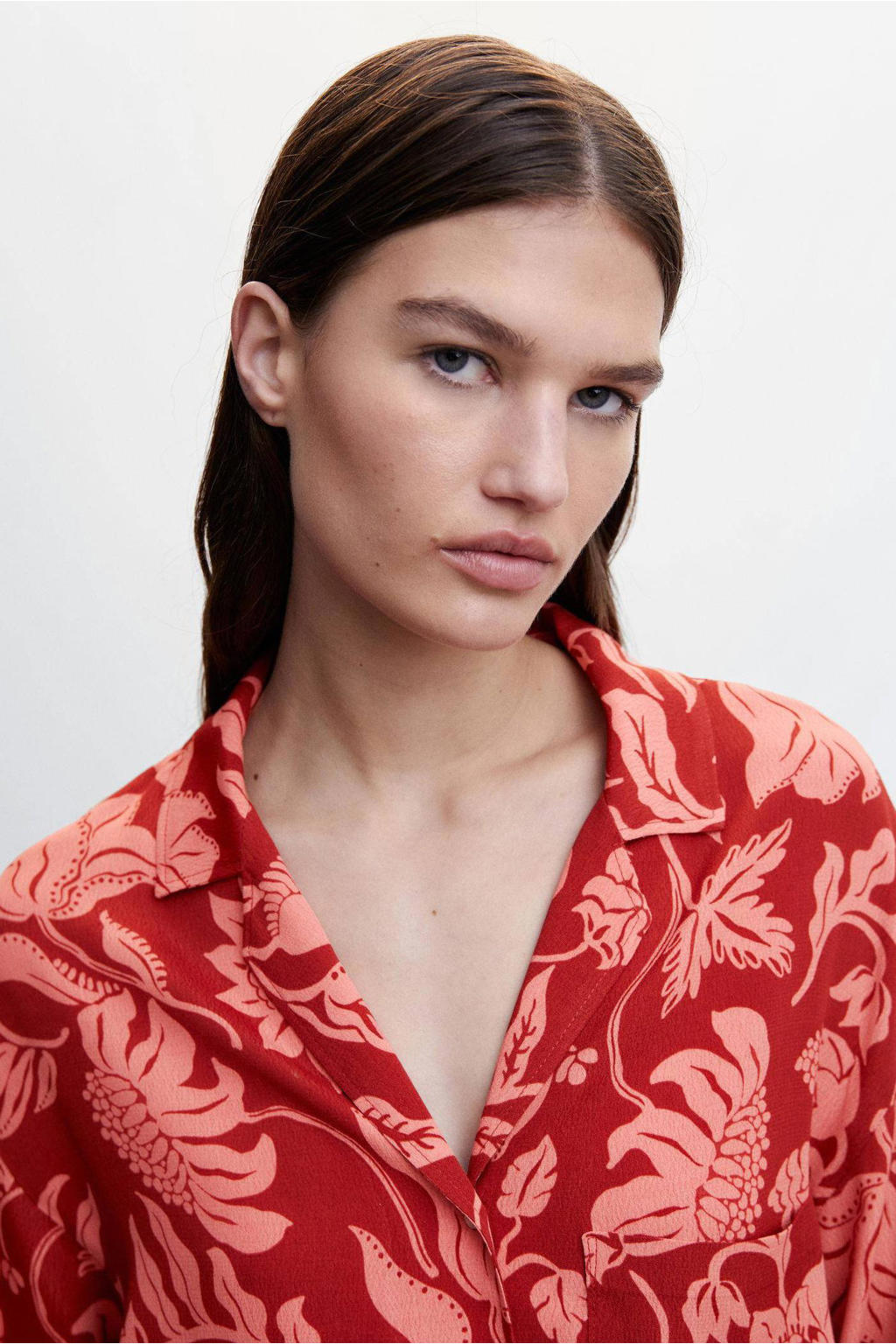 Mango gebloemde blouse rood kopen? | Morgen in huis | wehkamp