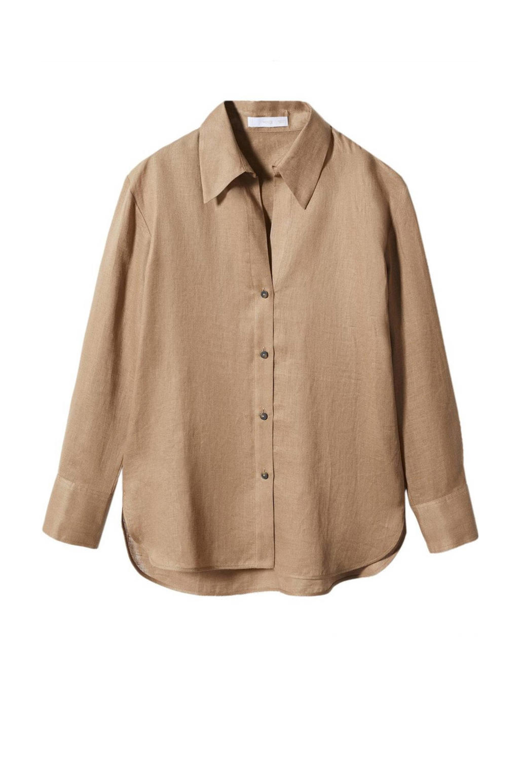 Mango linnen blouse bruin kopen? | Morgen in huis | wehkamp