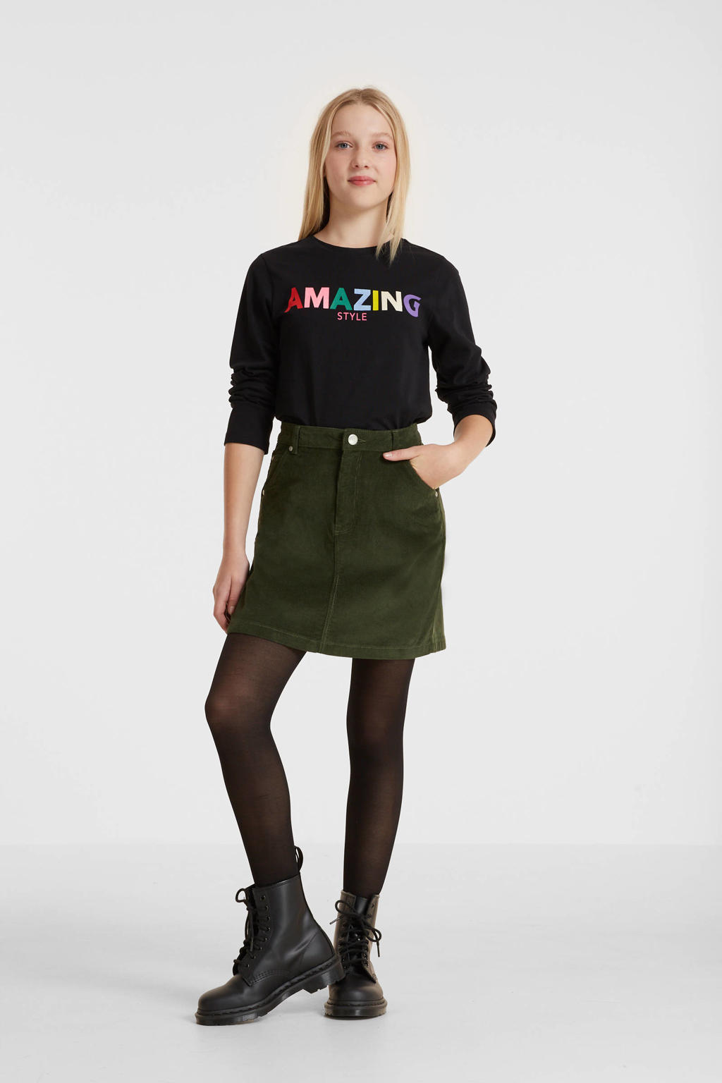 anytime corduroy rok groen kopen? | Morgen in huis | wehkamp