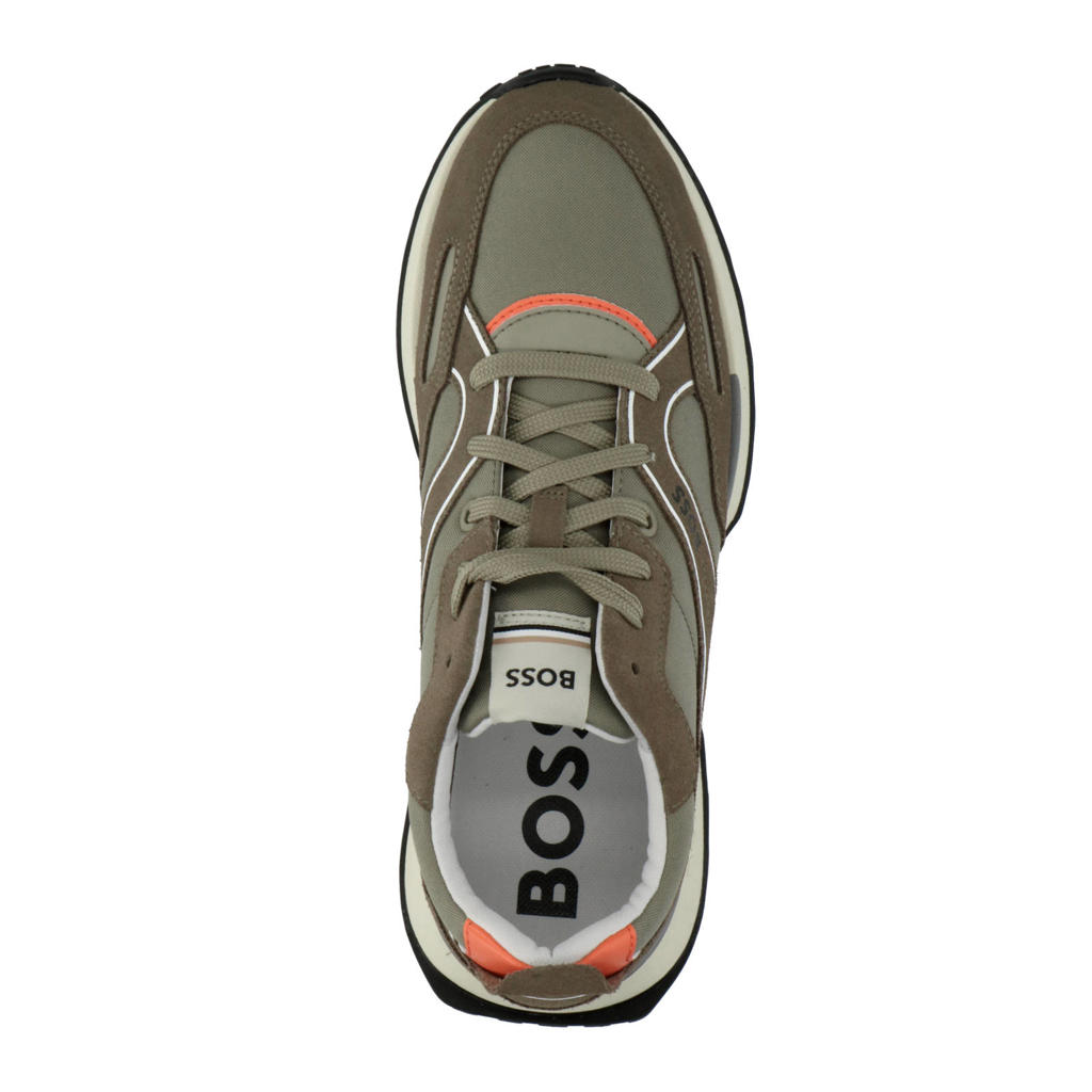 BOSS Jonah suède sneakers beige | wehkamp