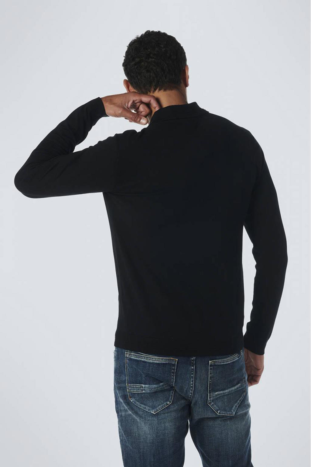 No Excess polo met logo zwart | wehkamp