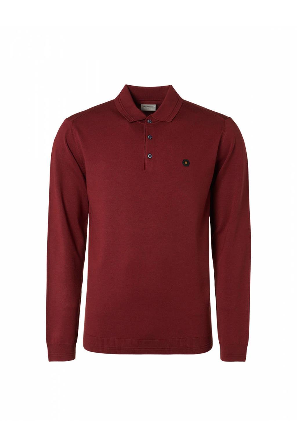 No Excess polo met logo dark red | wehkamp