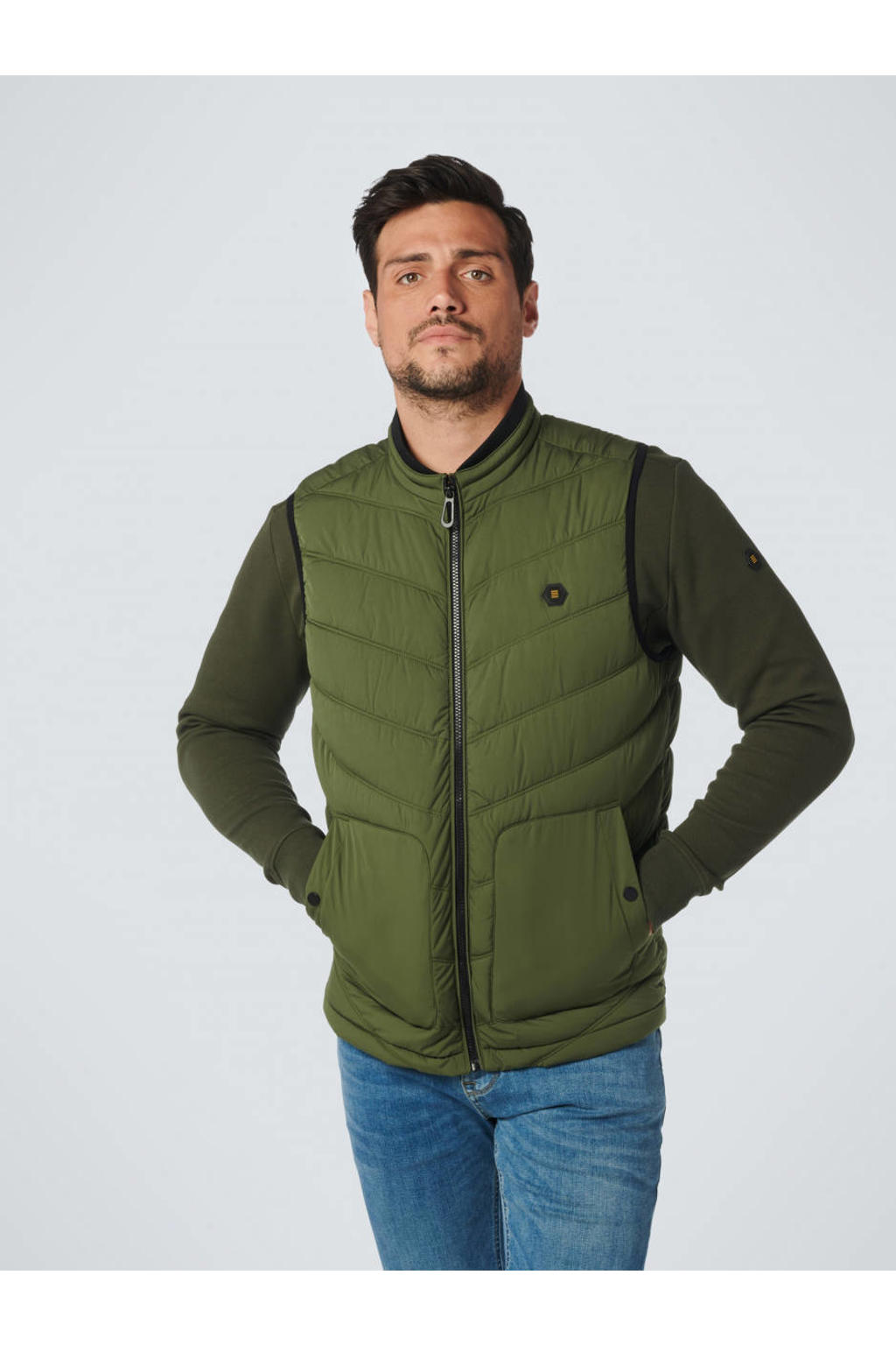 No Excess bodywarmer met logo dark green | wehkamp