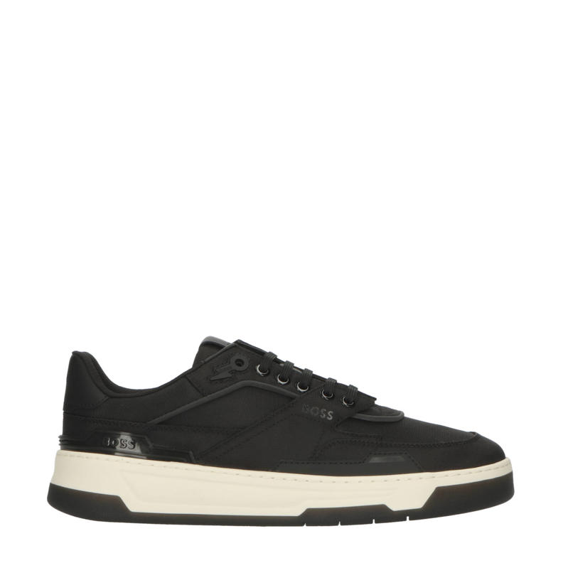 BOSS Baltimore suède sneakers zwart | wehkamp