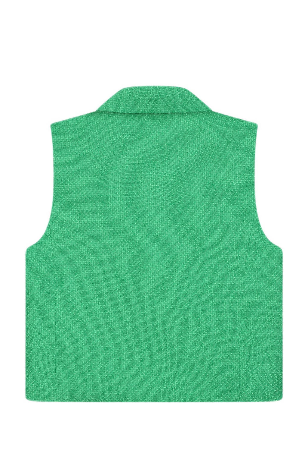 NIK&NIK gilet Sherry met textuur groen | wehkamp