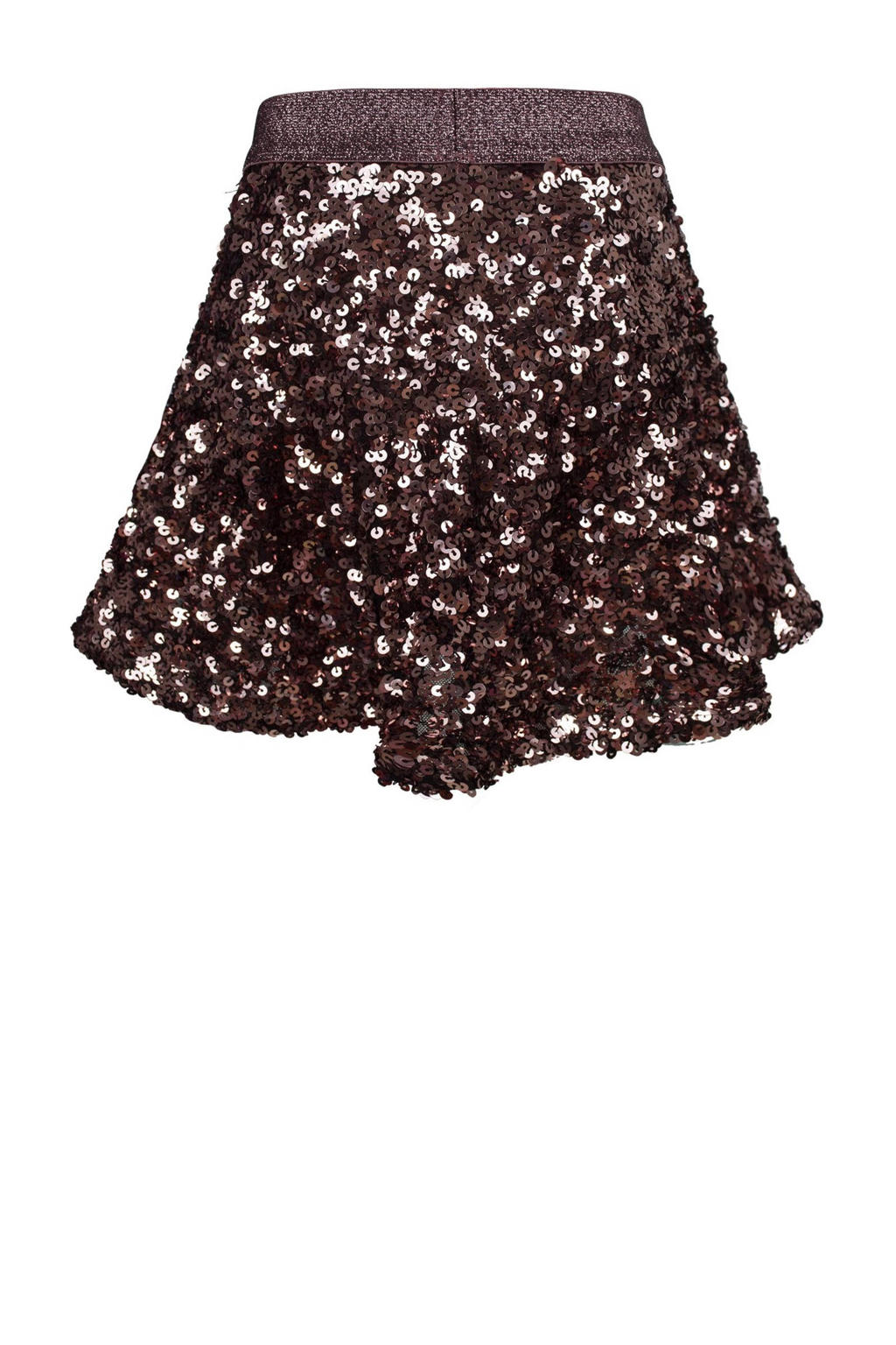 Someone rok Fira met pailletten paars/bruin | wehkamp