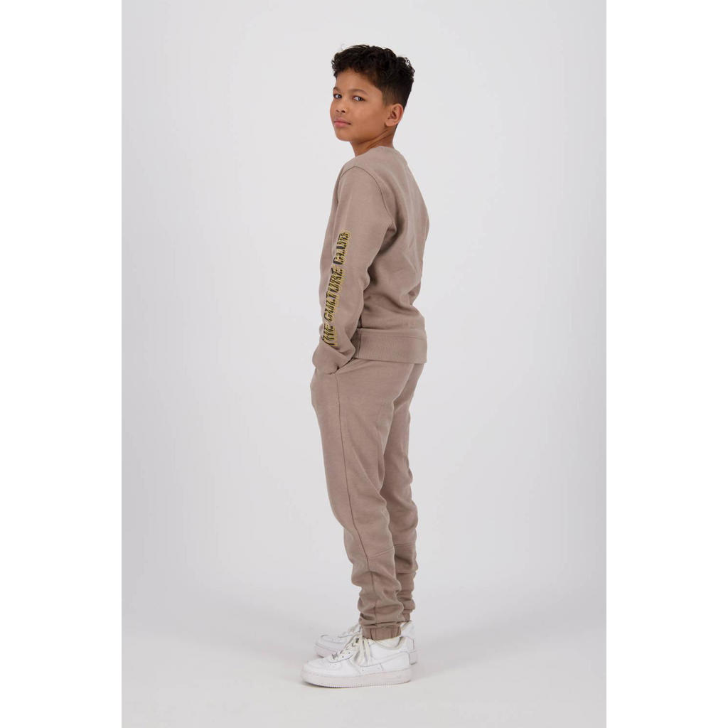 Raizzed sweater Viceton met tekst beige | wehkamp