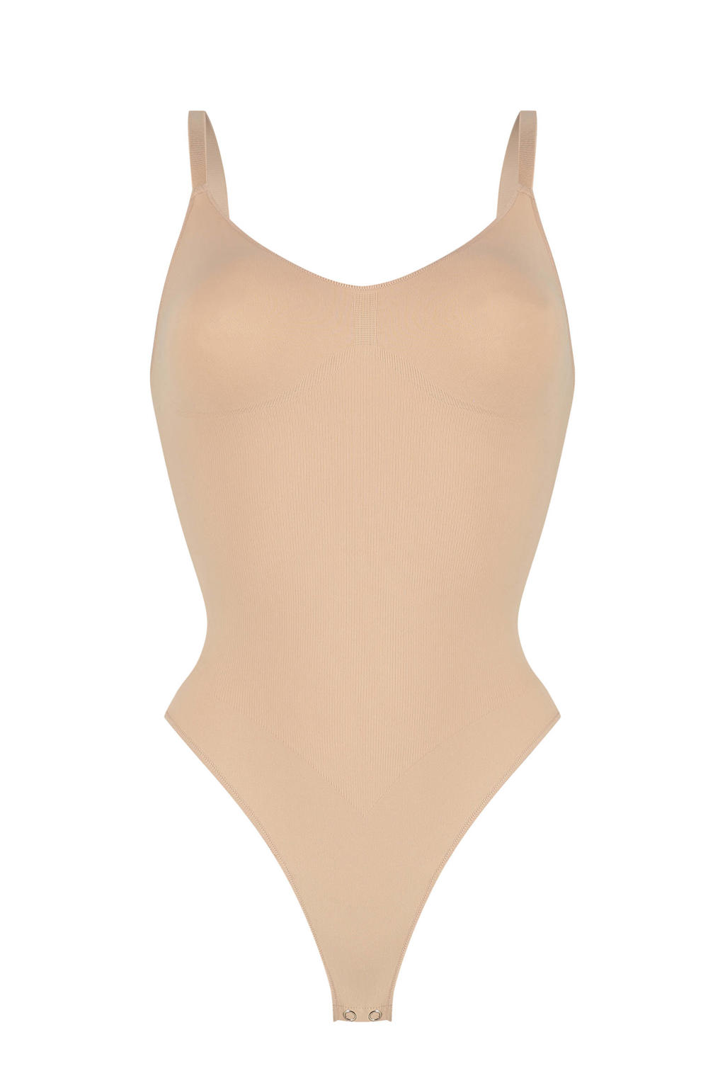 Hunkemöller corrigerende high leg stringbody beige | wehkamp