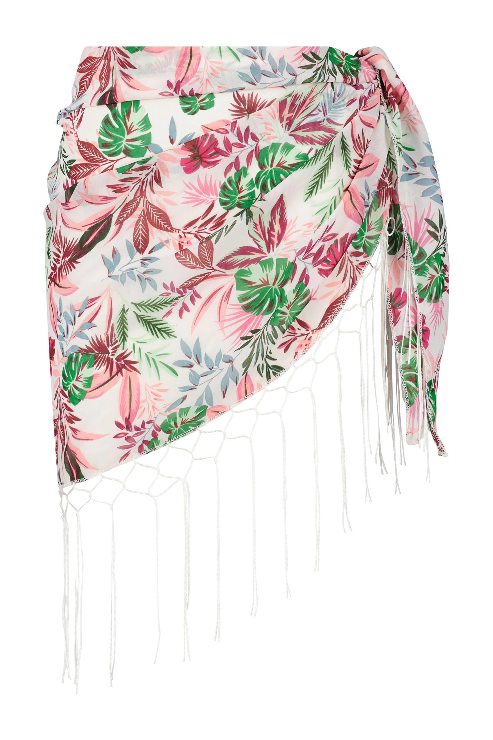 Hunkemöller pareo Cuba roze/groen/wit | wehkamp