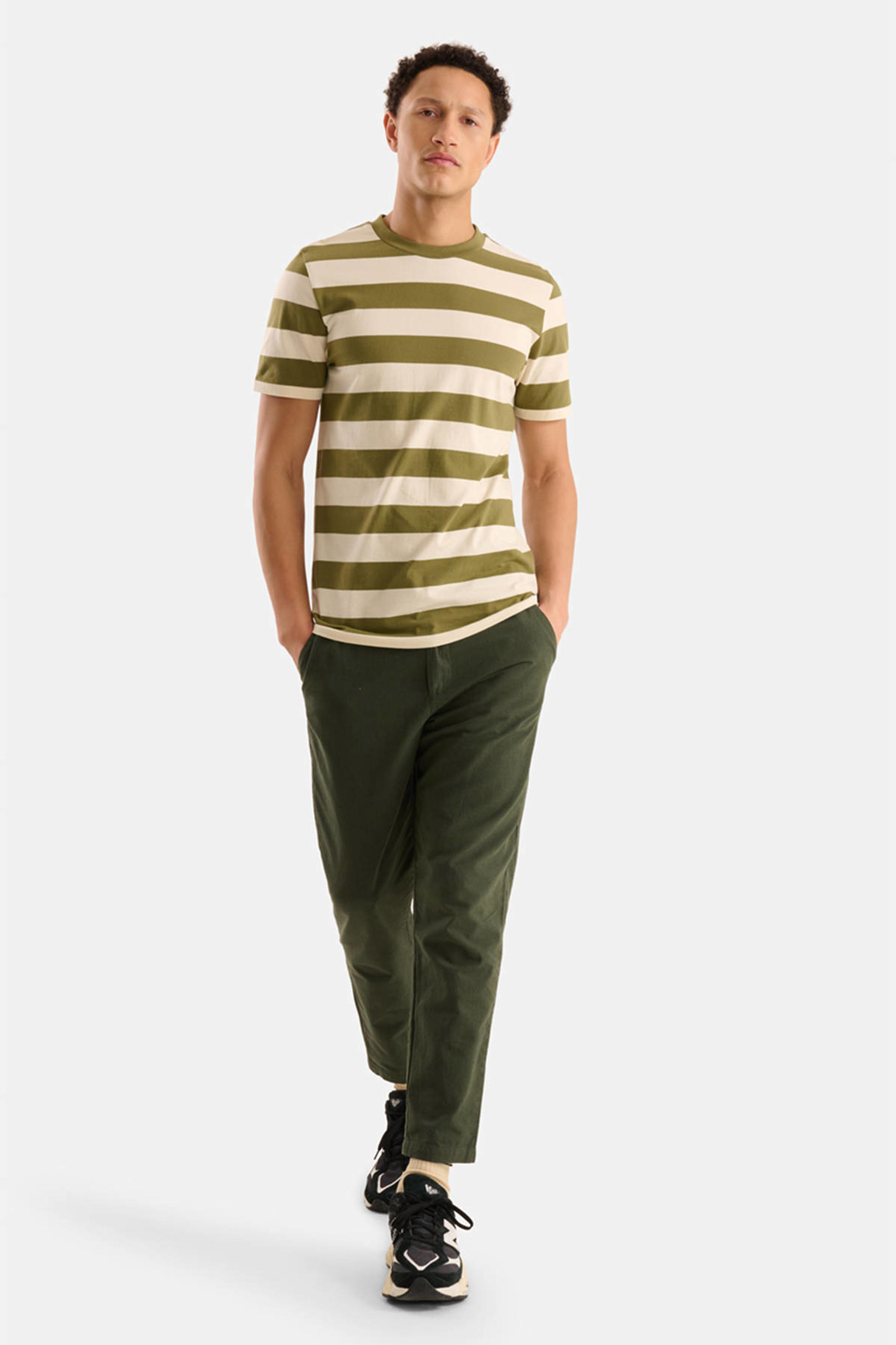 Shoeby Gestreept T shirt Groen Wehkamp shoeby-gestreept-t-shirt-groen-wehkamp