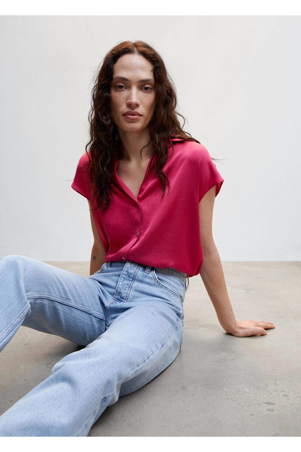 Mango blouse fuchsia kopen? | Morgen in huis | wehkamp