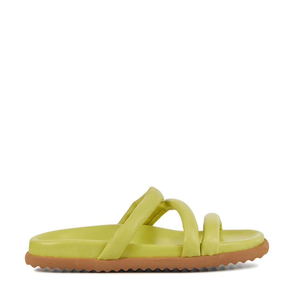 Via Vai leren slippers geel kopen? | Morgen in huis | wehkamp