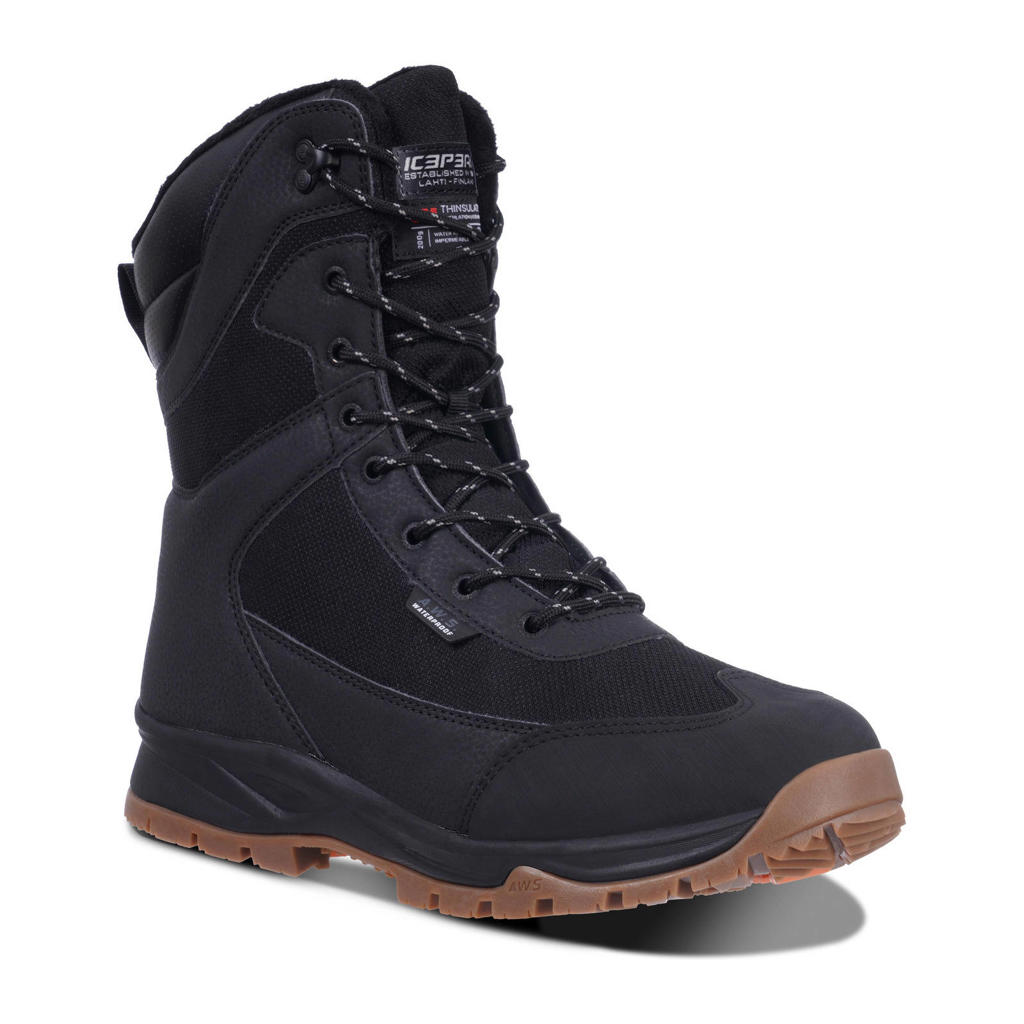 Icepeak Albert mr snowboots zwart | wehkamp