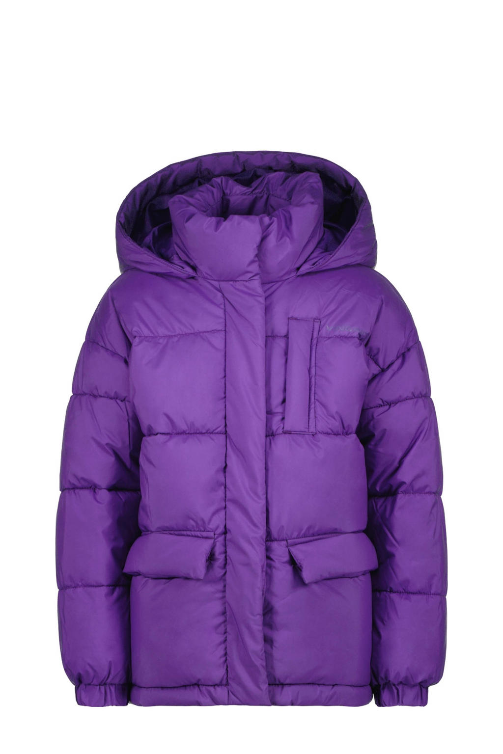 Vingino gewatteerde winterjas Toenja paars | wehkamp