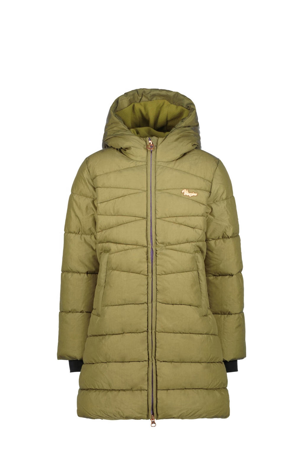 Vingino gewatteerde winterjas Tarilla licht armygroen | wehkamp