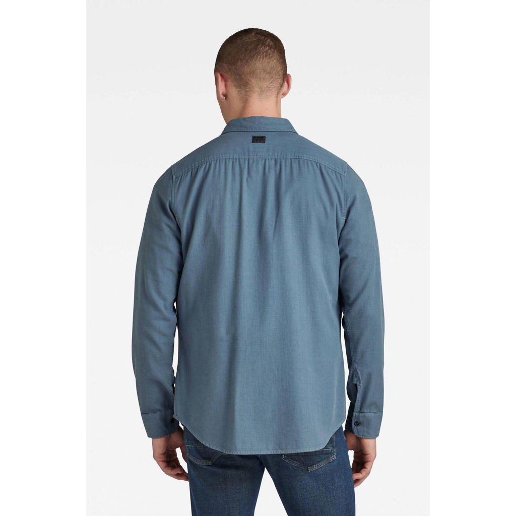 G-STAR slim fit denim overshirt Marine axis | wehkamp