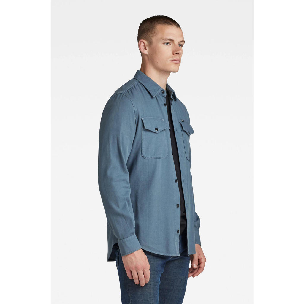 G-STAR slim fit denim overshirt Marine axis | wehkamp