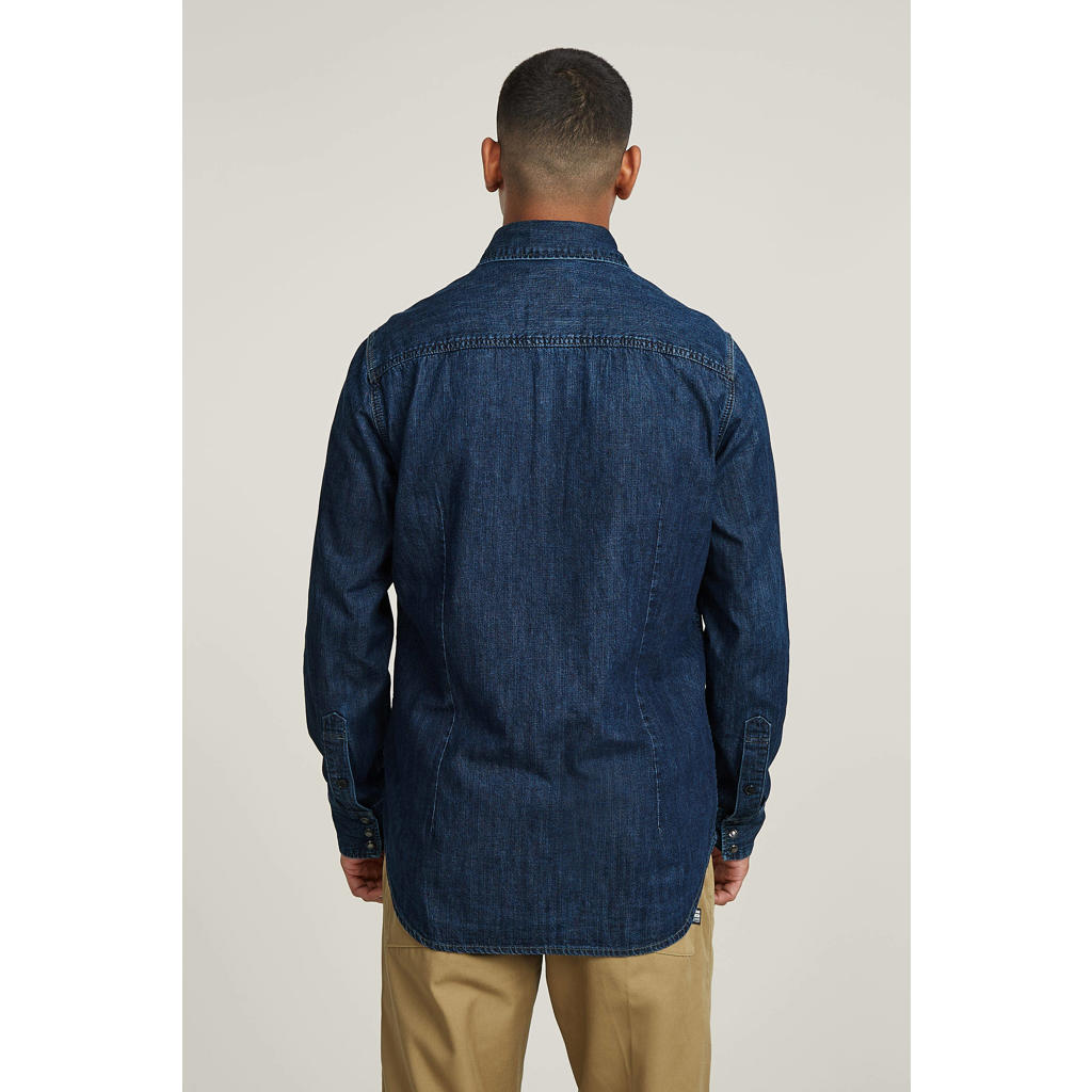 G-STAR slim fit denim overshirt Slim Denim worn in deep sea | wehkamp