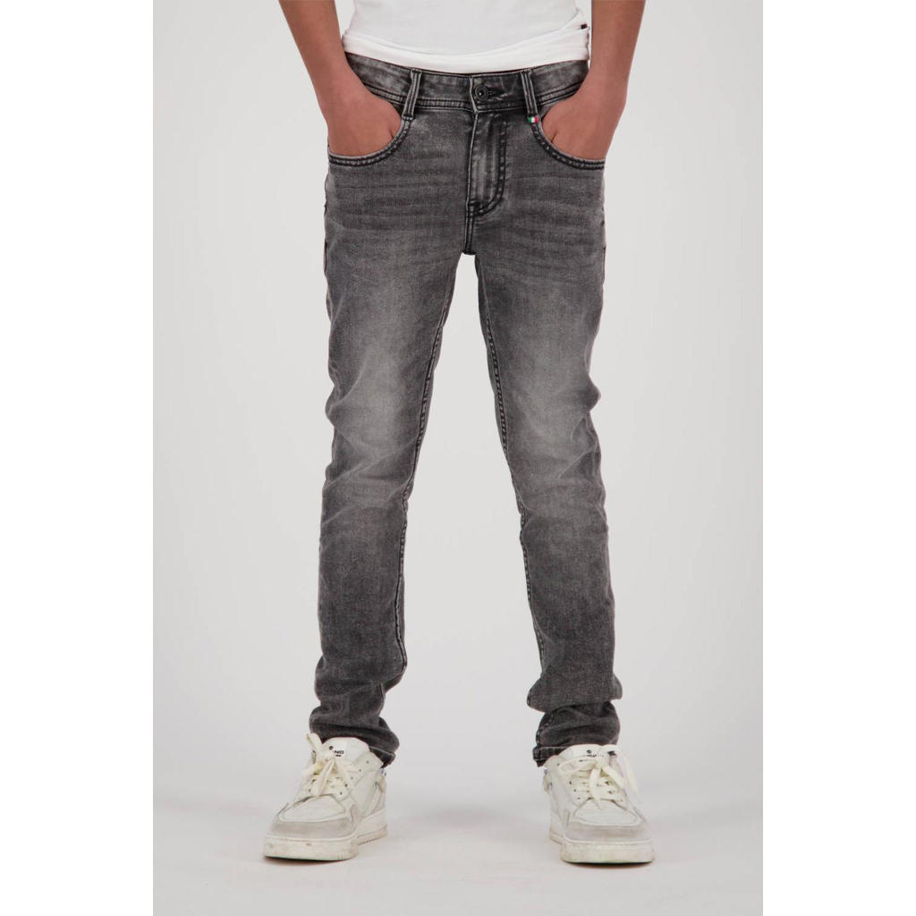 Vingino skinny jeans Anzio Basic dark grey vintage | wehkamp