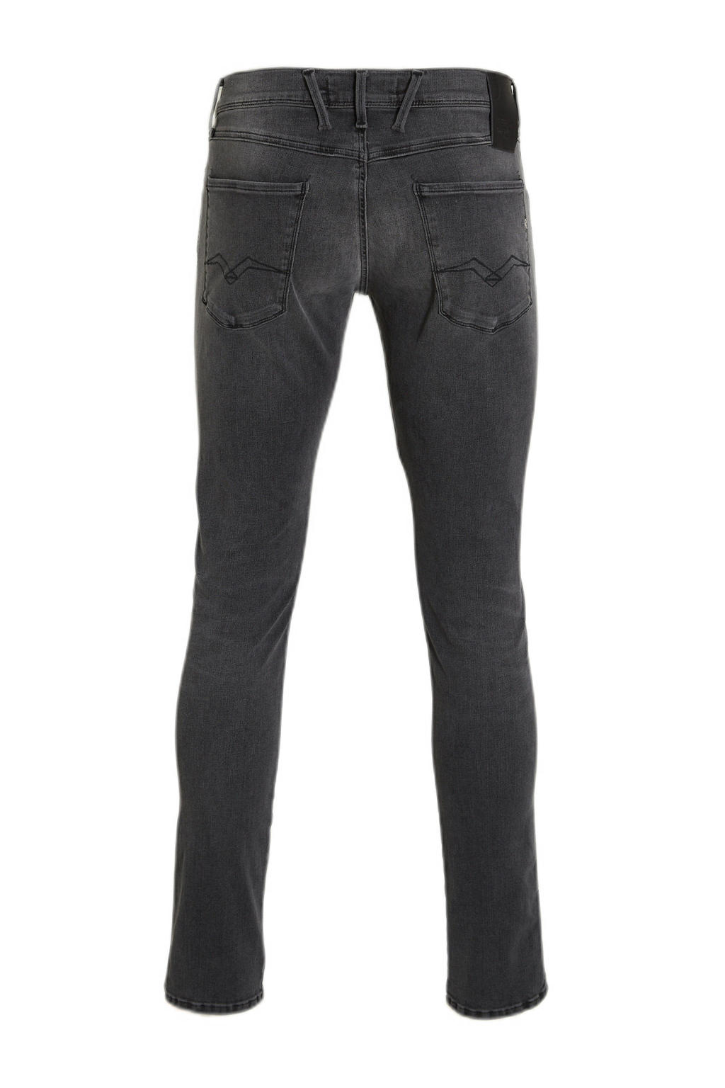 REPLAY slim fit jeans ANBASS hyperflex dark grey | wehkamp