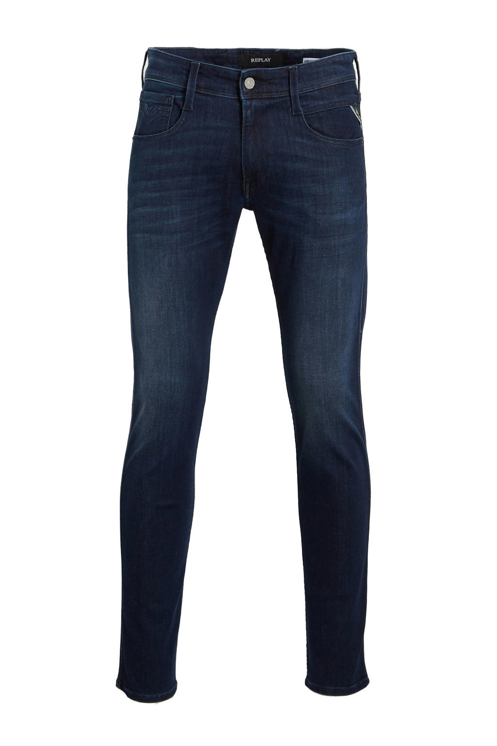 REPLAY slim fit jeans ANBASS dark blue | wehkamp