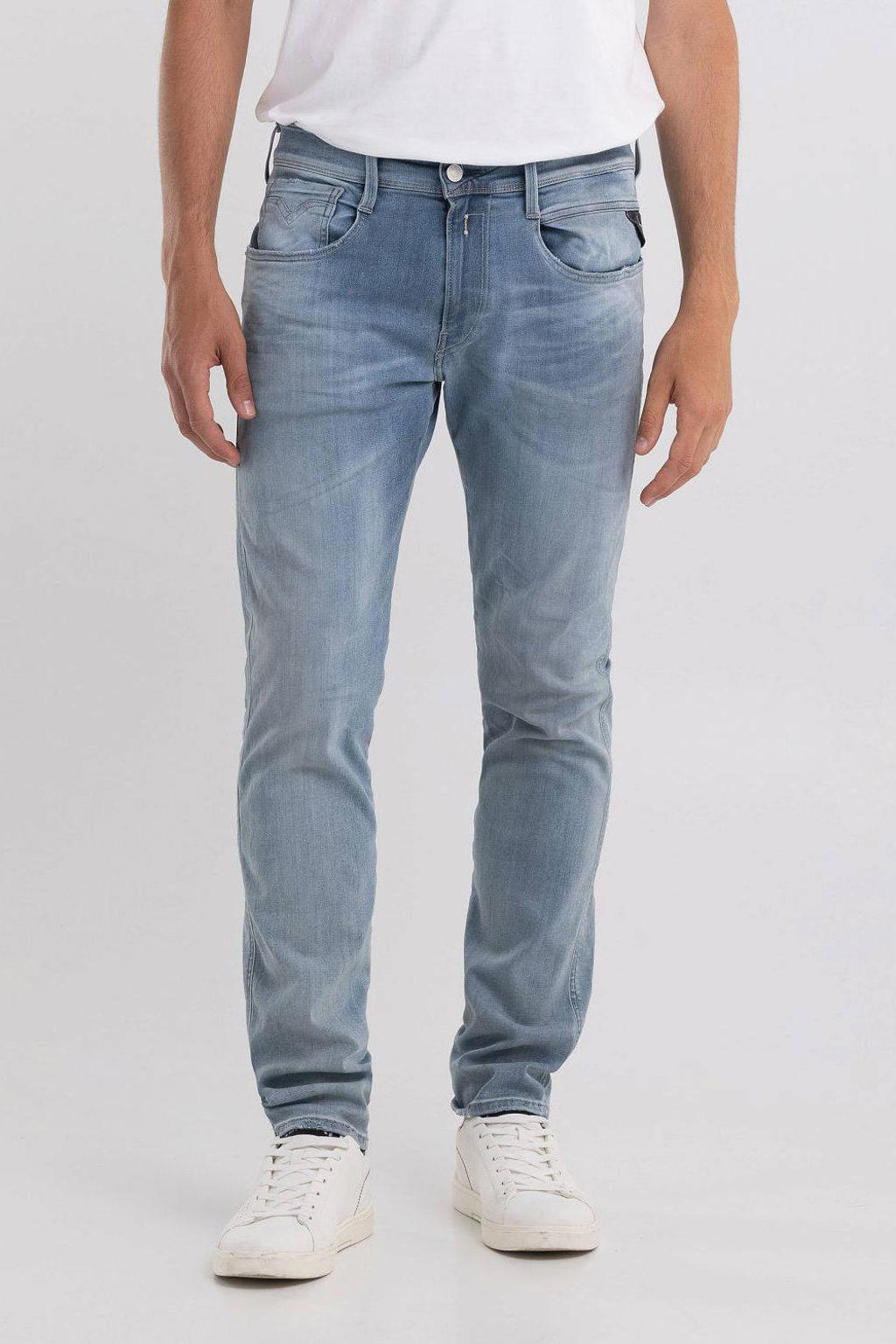 REPLAY slim fit jeans ANBASS hyperflex medium blue | wehkamp