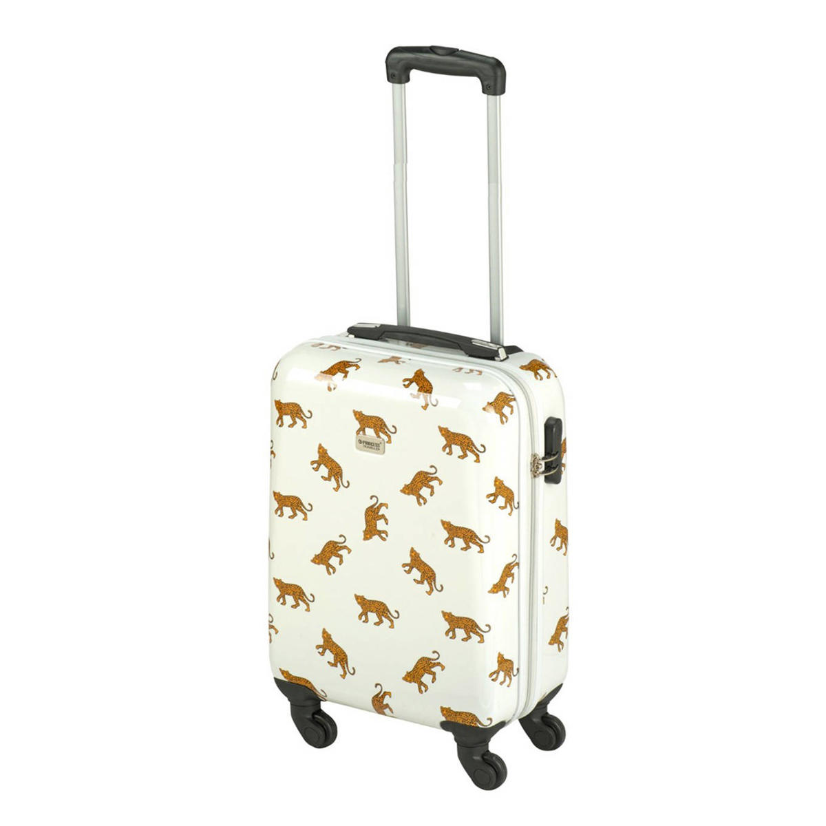 Princess Traveller trolley Trendy Animal Leopard 55 cm. ecru | wehkamp