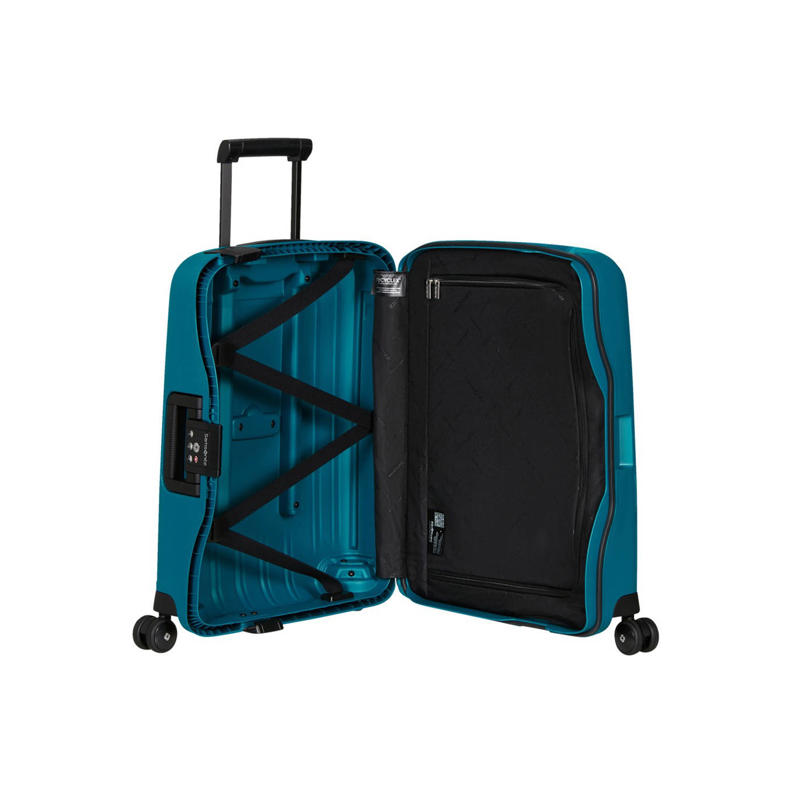 Samsonite trolley S'Cure 55 cm. petrol | wehkamp