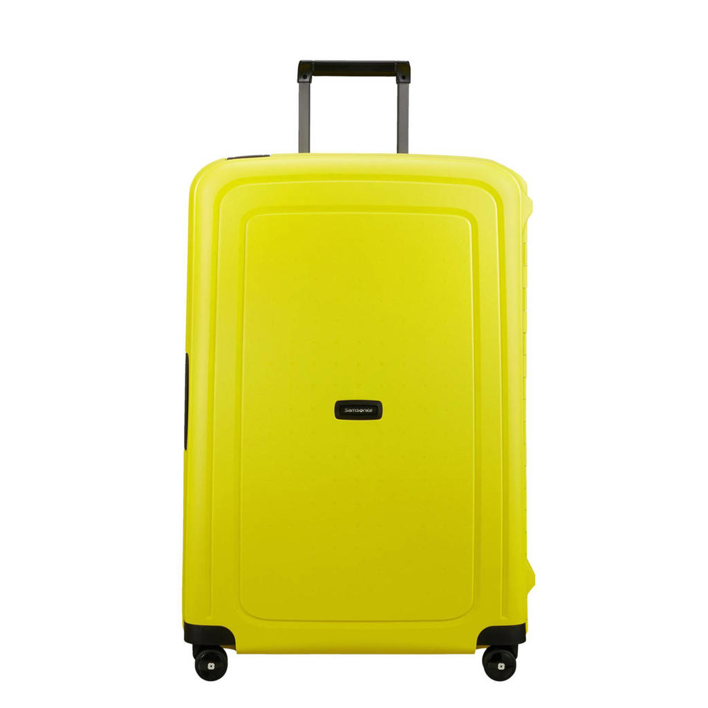 Samsonite trolley S'Cure 75 cm. limegroen | wehkamp