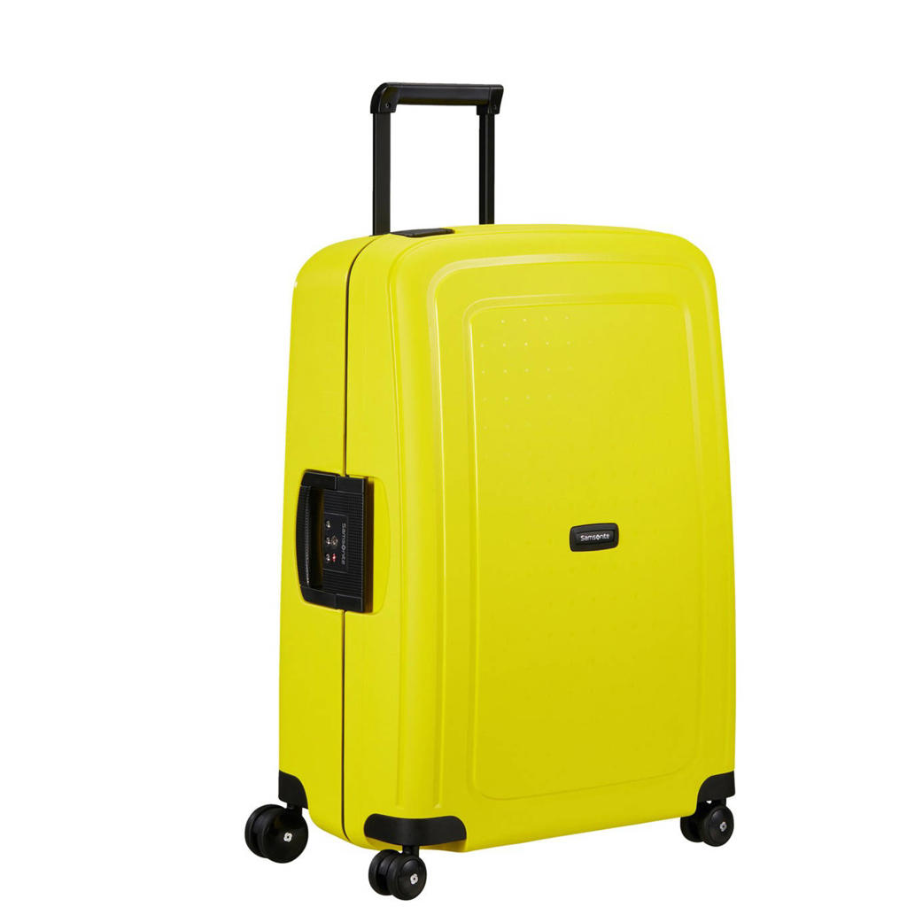 Samsonite trolley S'Cure 69 cm. limegroen | wehkamp