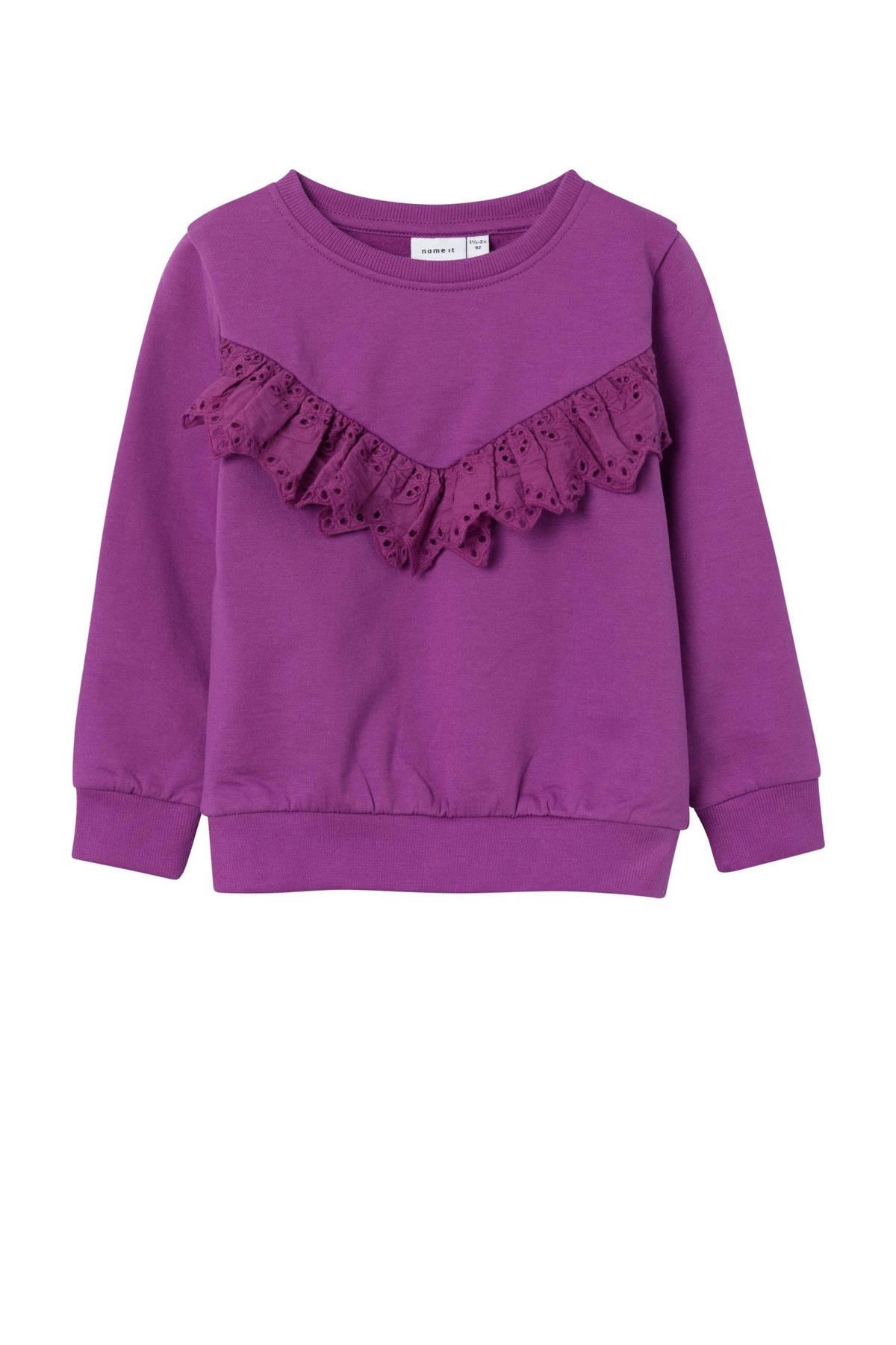 NAME IT MINI sweater NMFNASJA paars | wehkamp