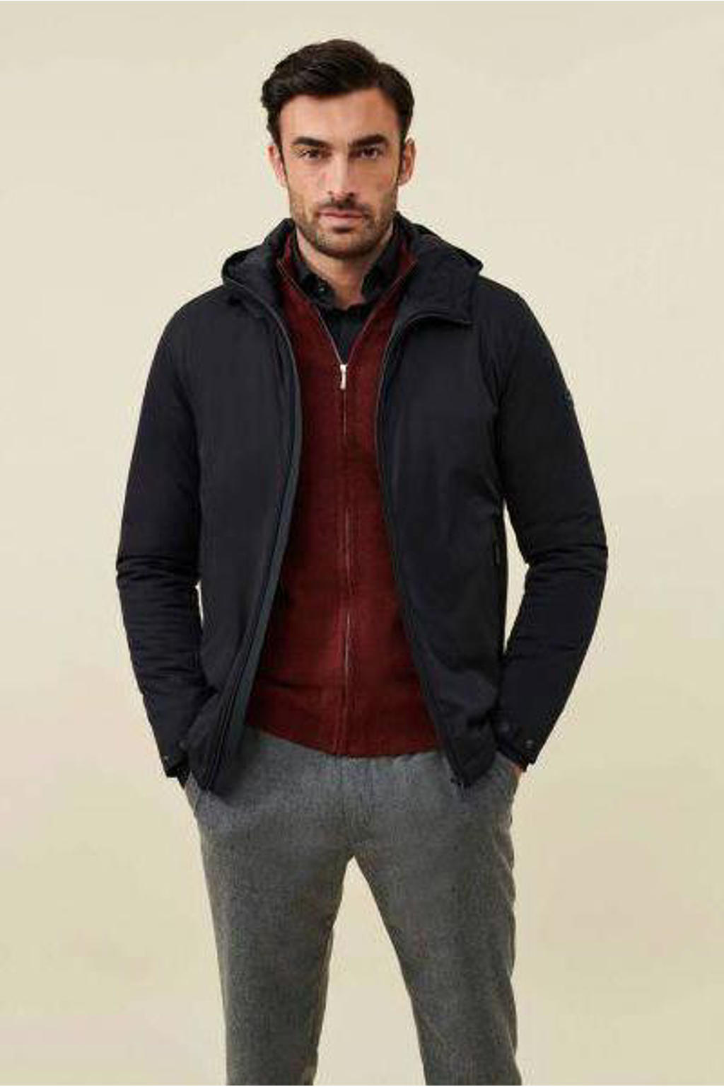 Cavallaro Napoli softshell jas COSTANZO met logo black | wehkamp