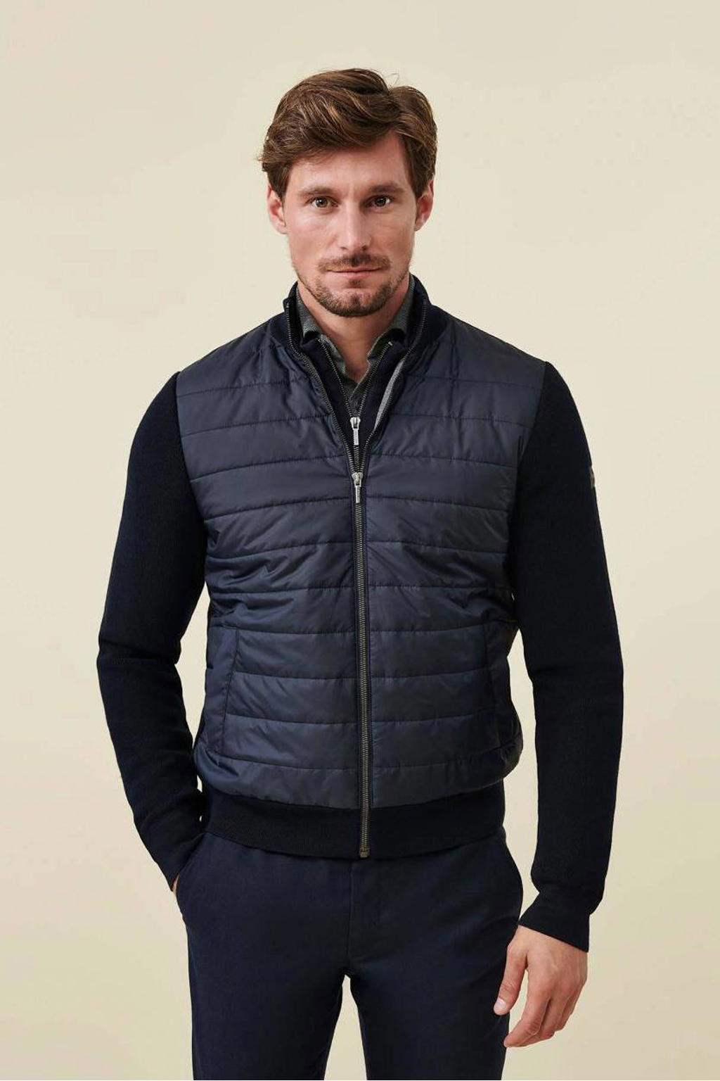 Cavallaro Napoli wollen vest Vineto dark blue | wehkamp