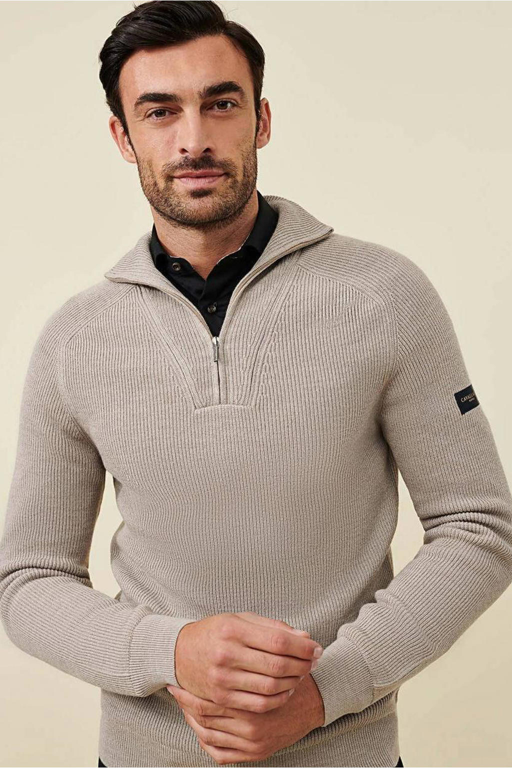 Cavallaro Napoli trui met wol zand | wehkamp