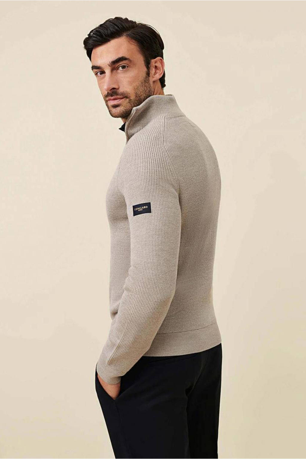 Cavallaro Napoli trui met wol zand | wehkamp