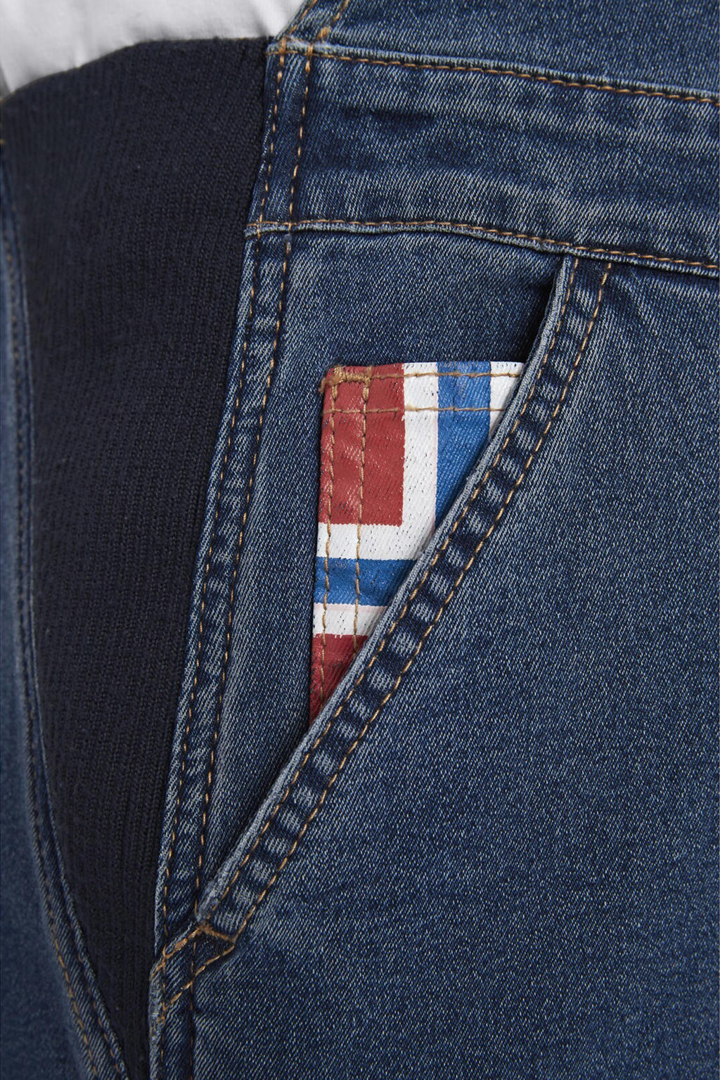 Jan Vanderstorm loose fit tuinbroek FOCKO Plus Size blauw | wehkamp