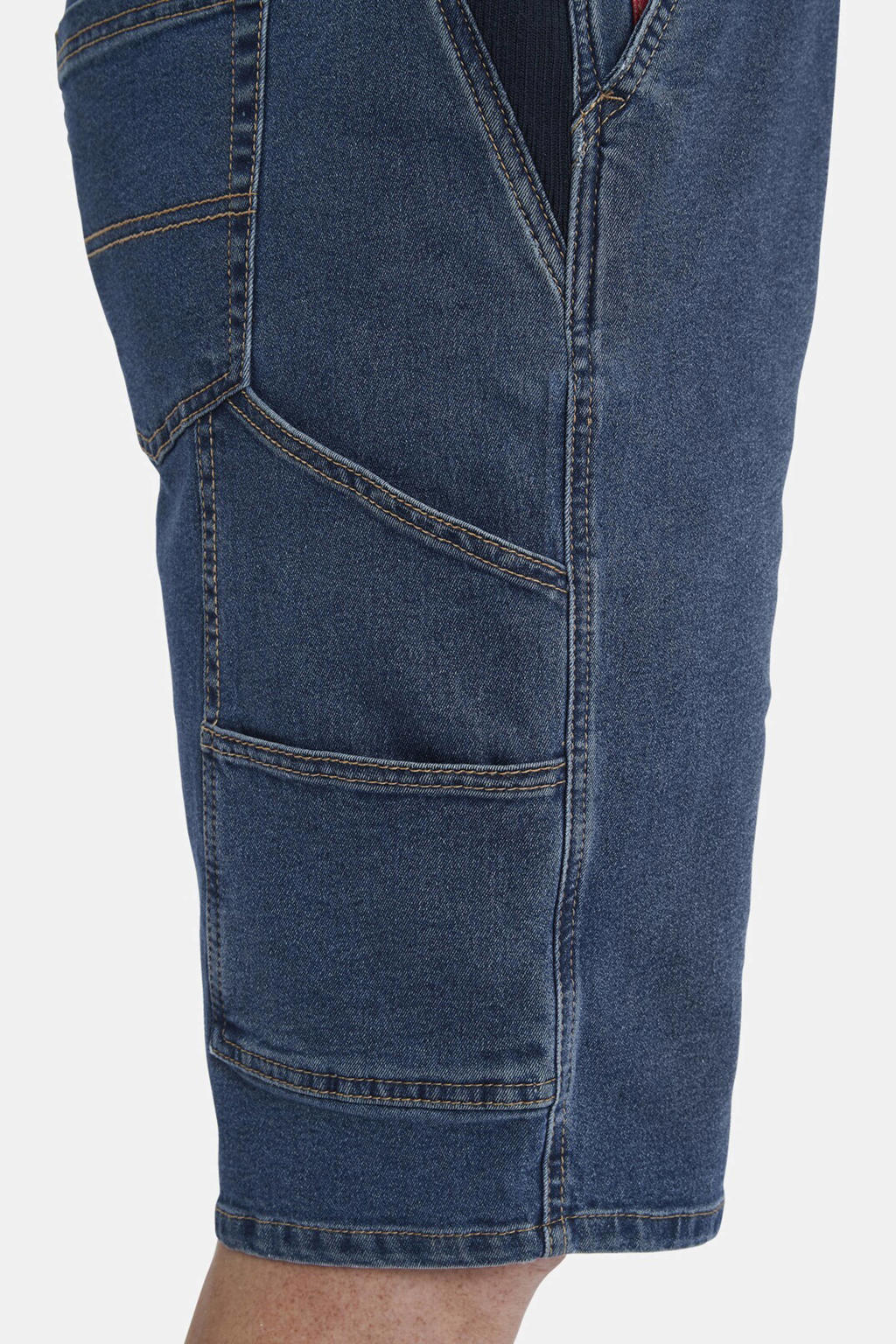 Jan Vanderstorm loose fit tuinbroek FOCKO Plus Size blauw | wehkamp