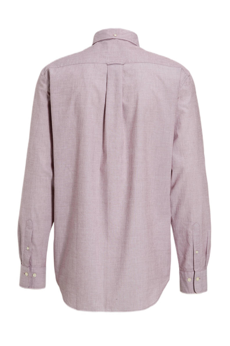 GANT regular fit overhemd Fil a Fil wine red | wehkamp