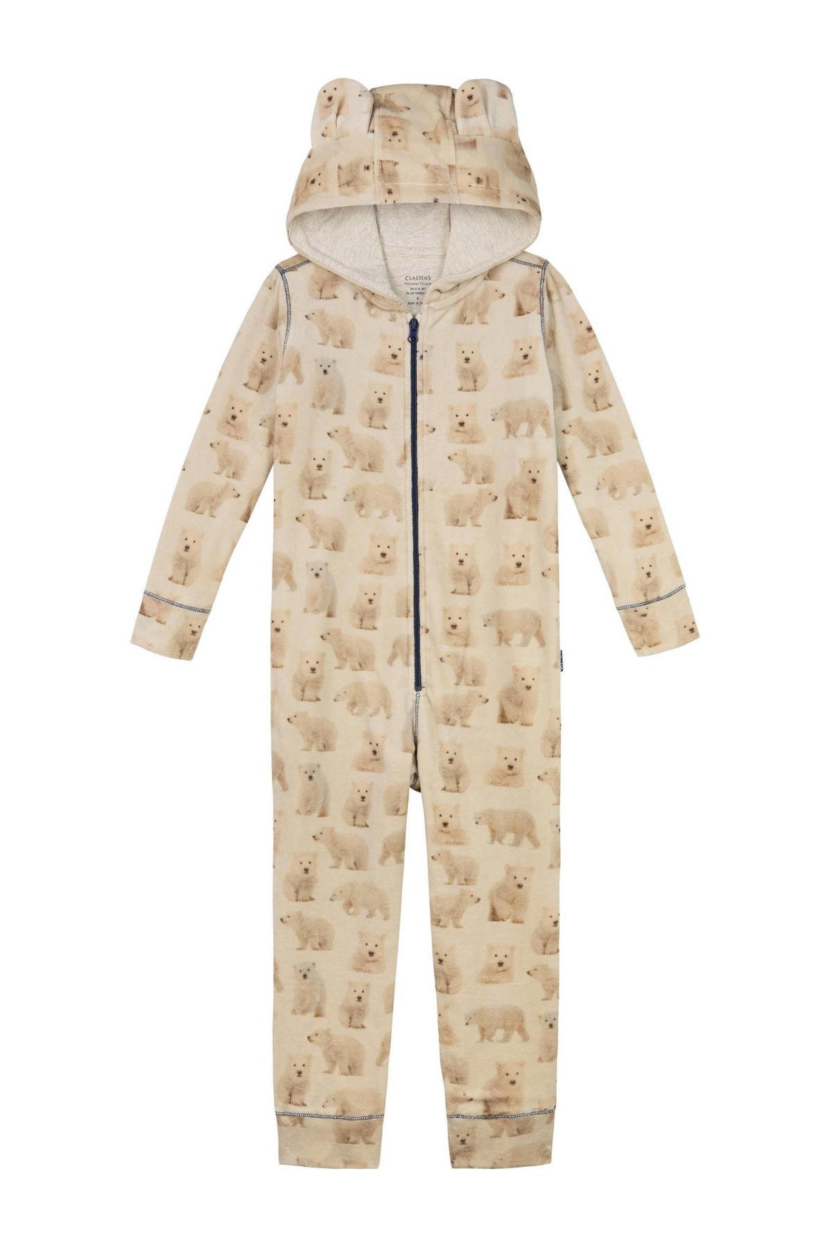 Claesen's onesie all over print beige | wehkamp