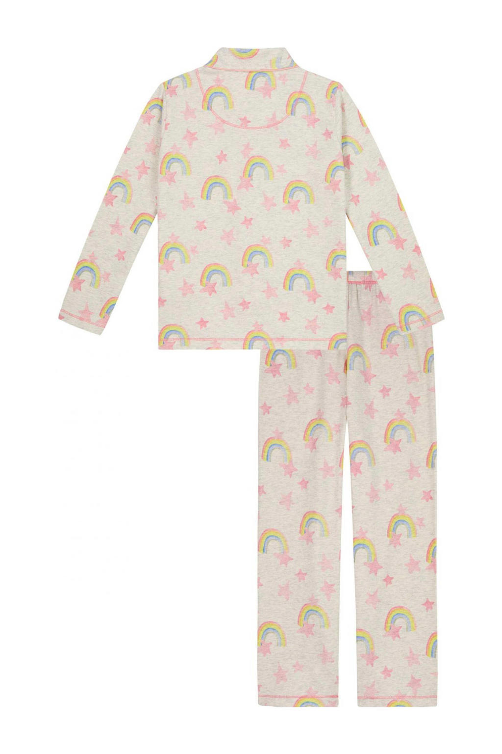 Claesen's pyjama Stars roze/lichtgrijs | wehkamp
