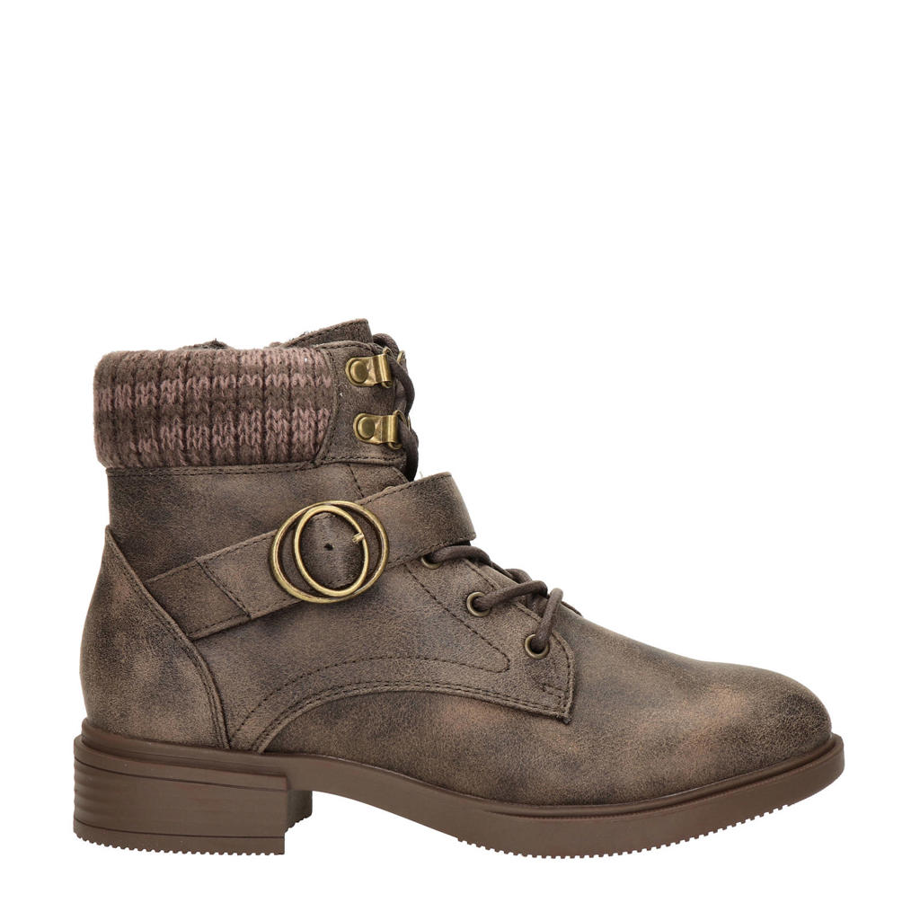 Skechers Tenley veterboots bruin | wehkamp