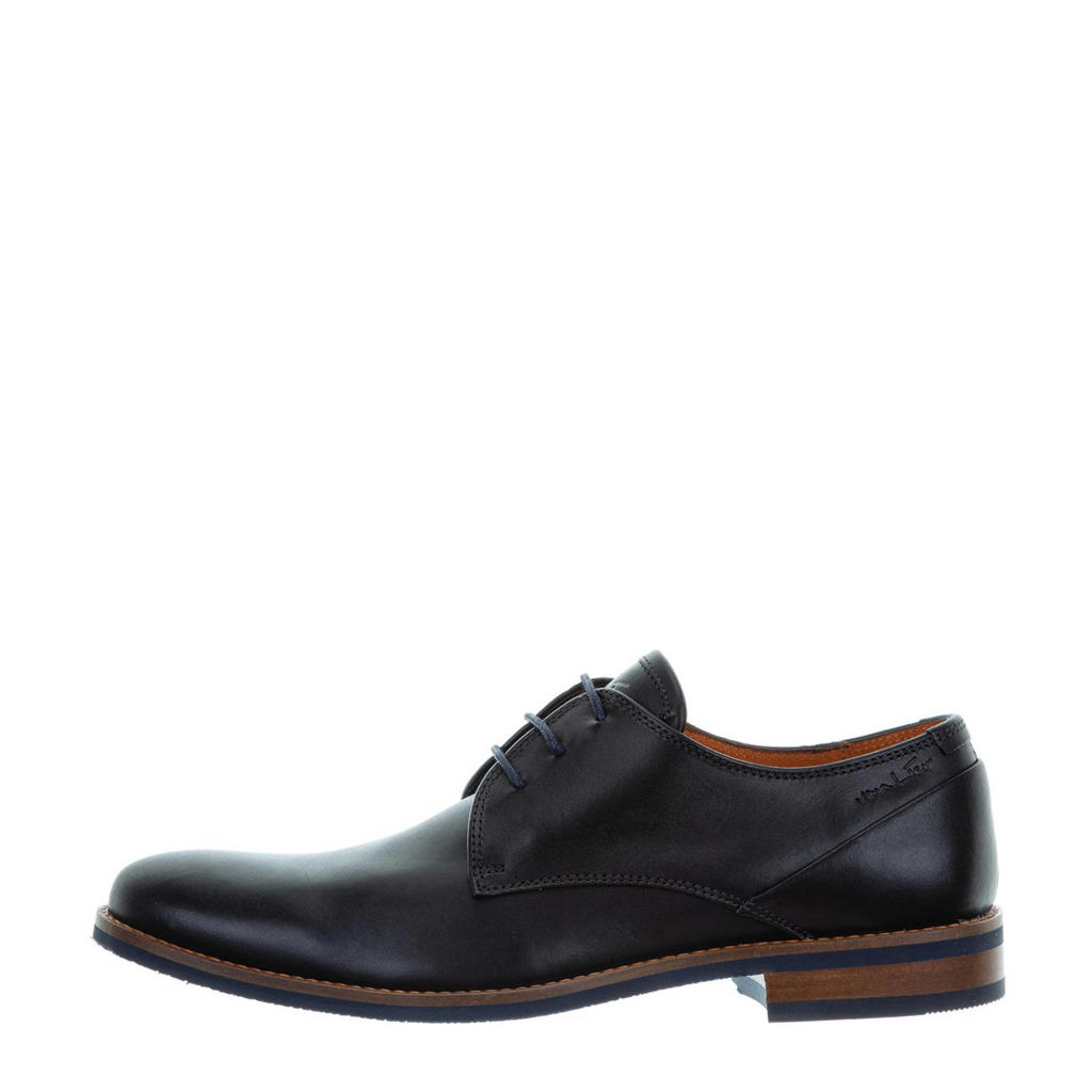 Van Lier Sabinus nubuck veterschoenen zwart | wehkamp