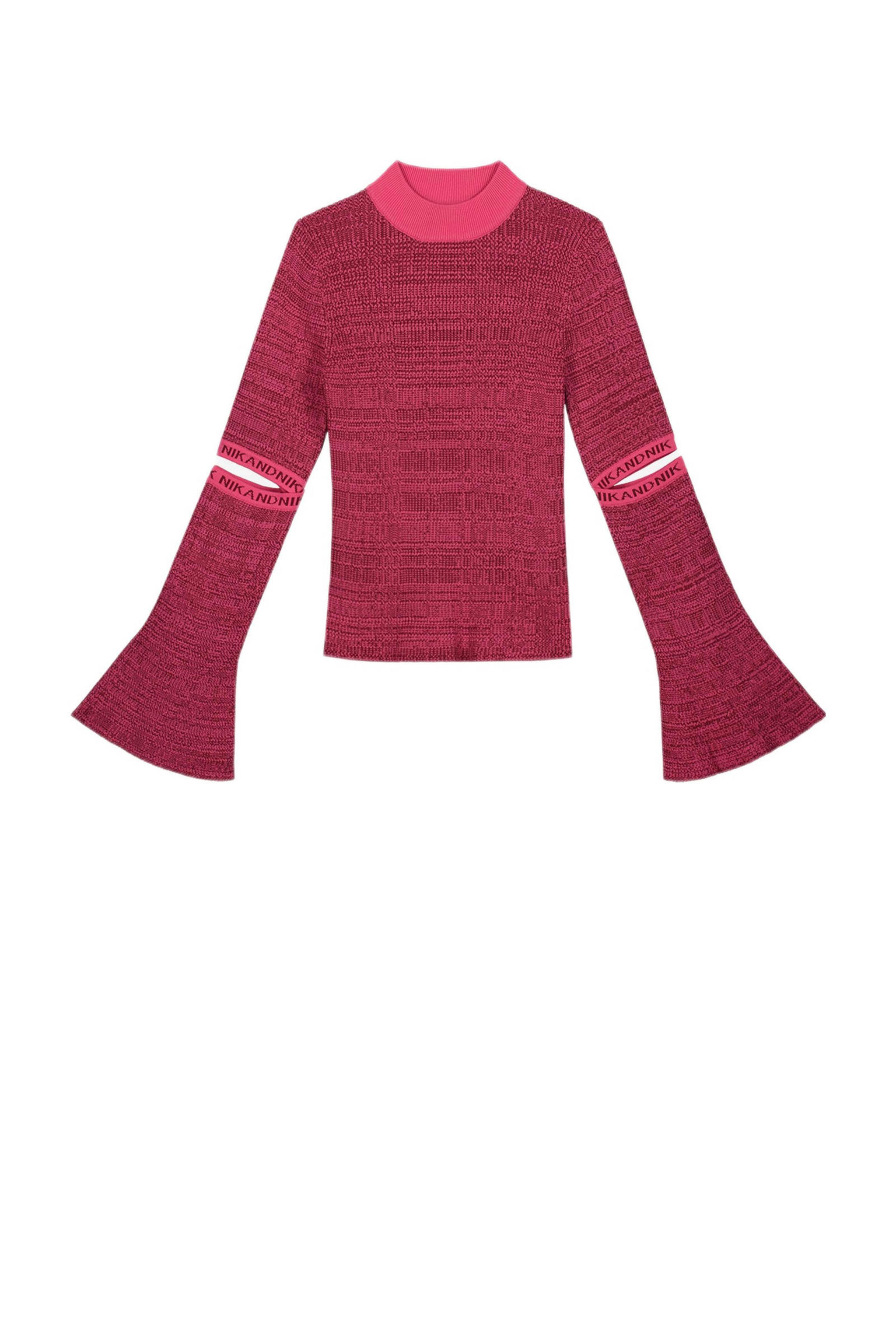 NIK&NIK top Teresa met open detail felroze | wehkamp