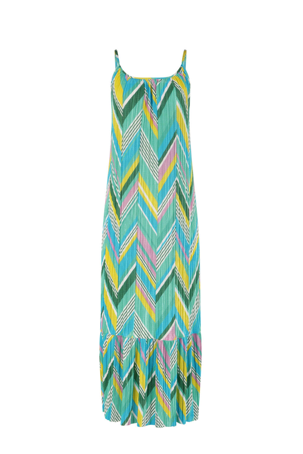 LOLALIZA maxi jurk met grafische print blauw | wehkamp