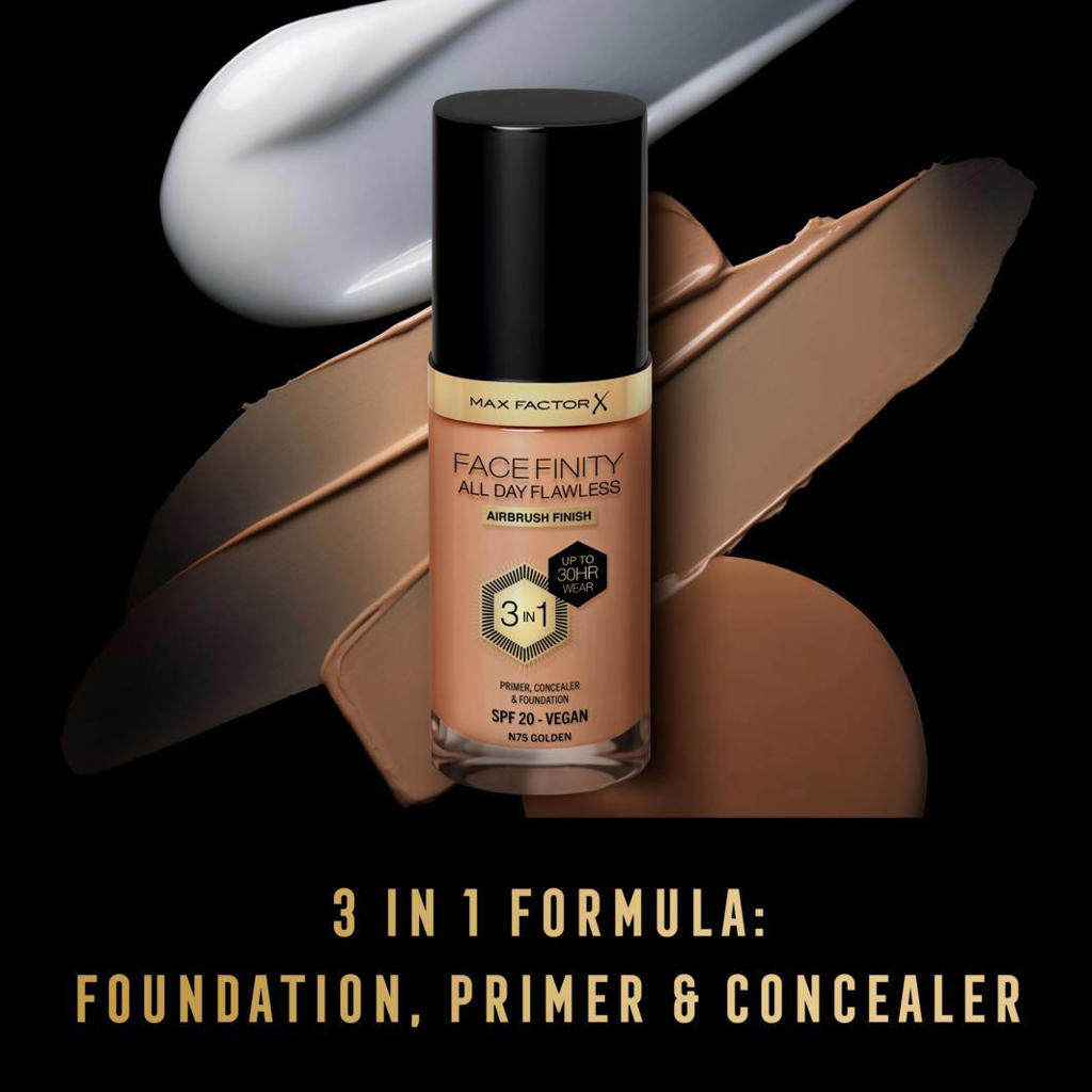 Max Factor Facefinity 3-In-1 D-5 Free foundation - N75 Golden | wehkamp